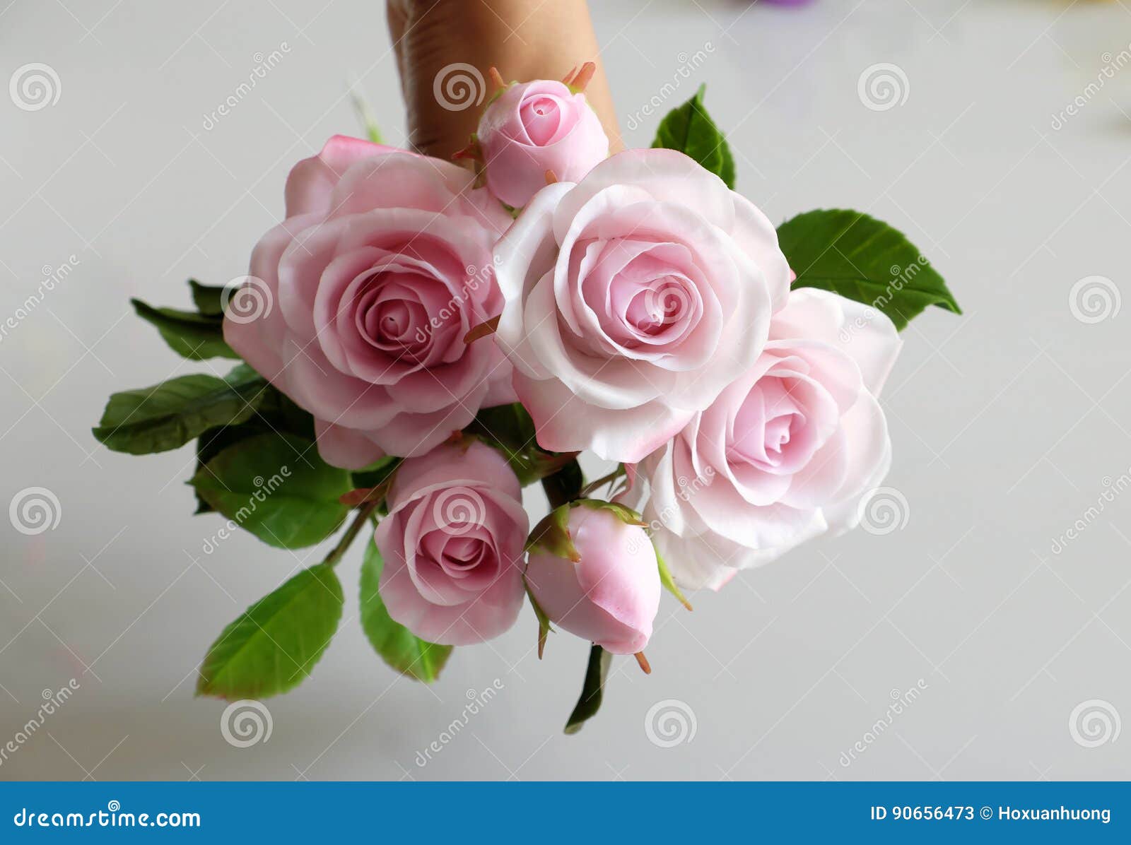 Arte De La Arcilla, Ramo De Flor De Las Rosas Imagen de archivo ...