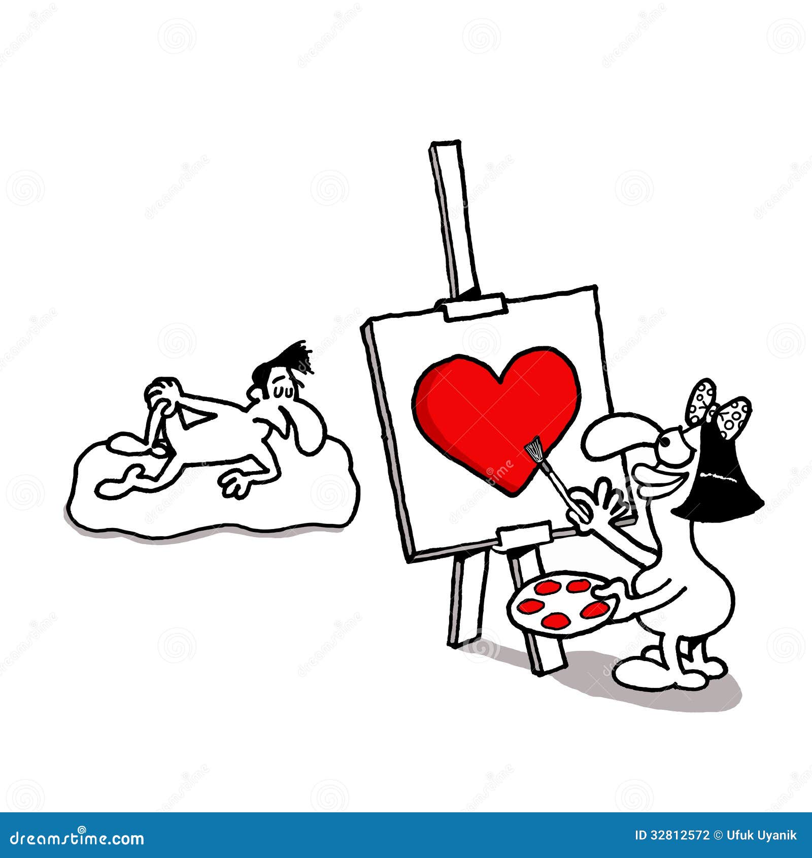 Arte di amore illustrazione vettoriale. Illustrazione di umore - 32812572