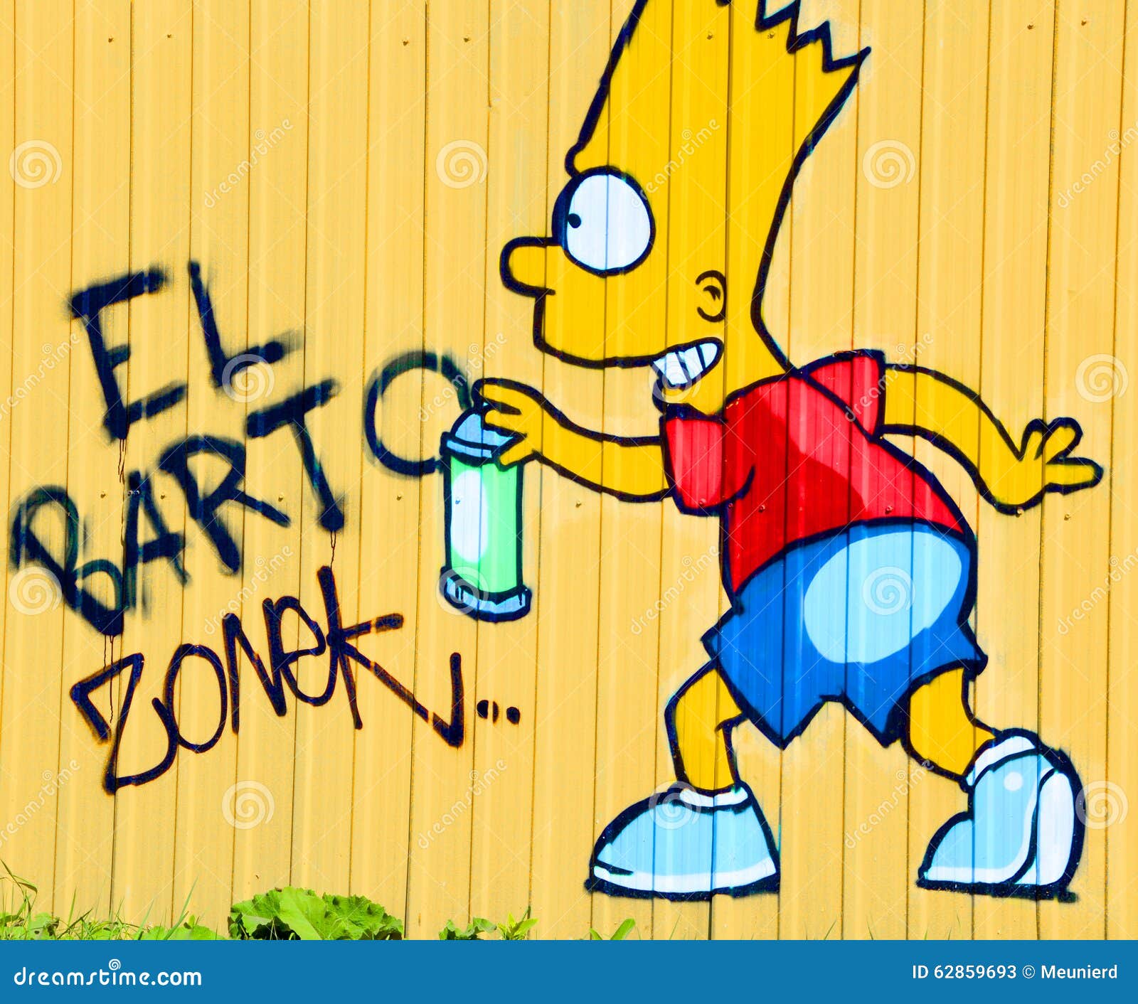 Arte Montreal Bart Simpson De La Calle Foto de archivo editorial ...
