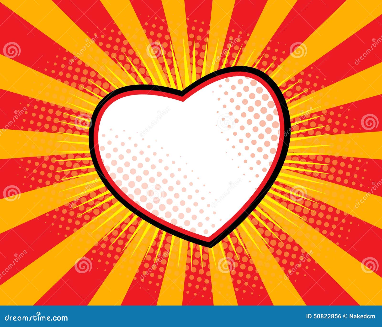 Arte Pop De La Forma Del Corazón Ilustración del Vector - Ilustración ...