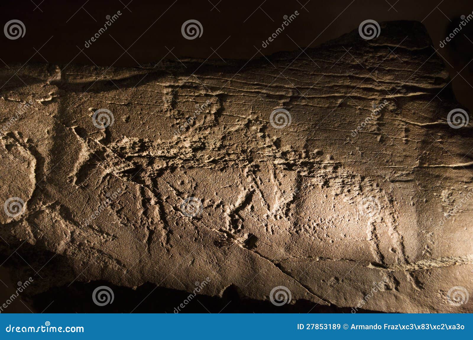 Arte Preistorica Della Roccia Immagine Stock - Immagine di vecchio ...