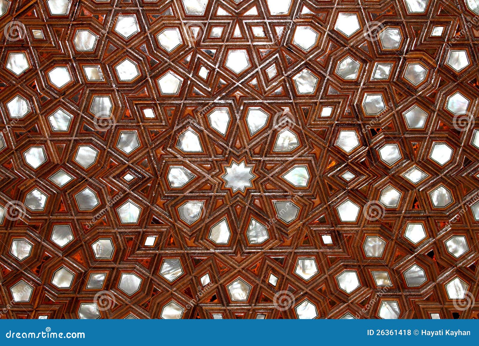 Arte Turco De La Madera Del Ornamento. Foto de archivo - Imagen de ...
