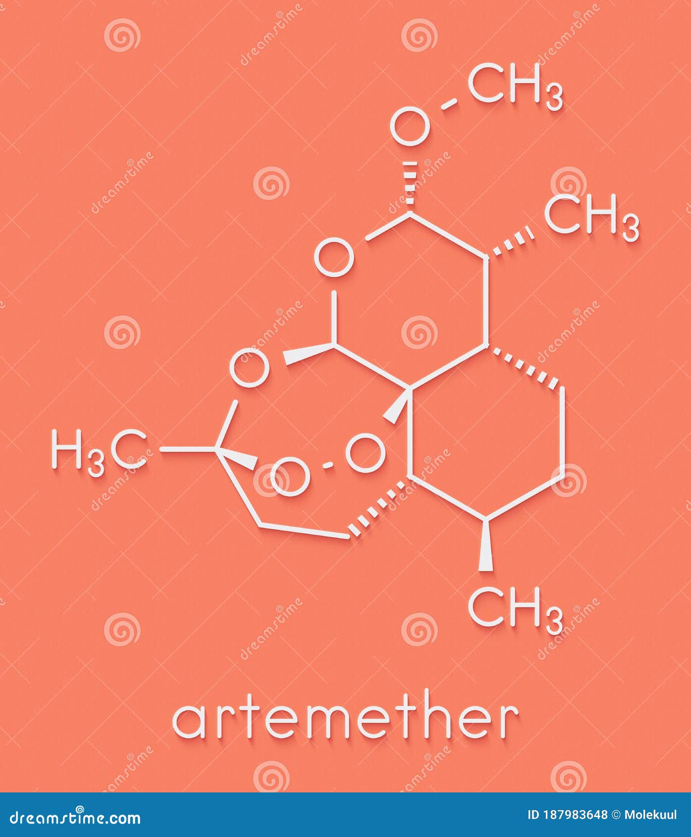 Artemether Molecule, Molecular Structures, Antimalarial Combinations ...
