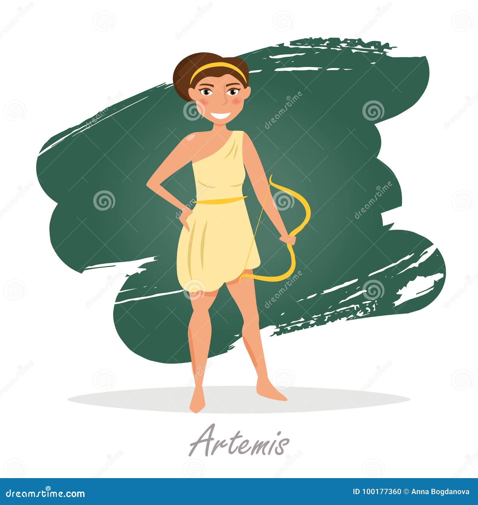 Artemis Dieux Grecs Illustration De Vecteur Illustration de Vecteur ...