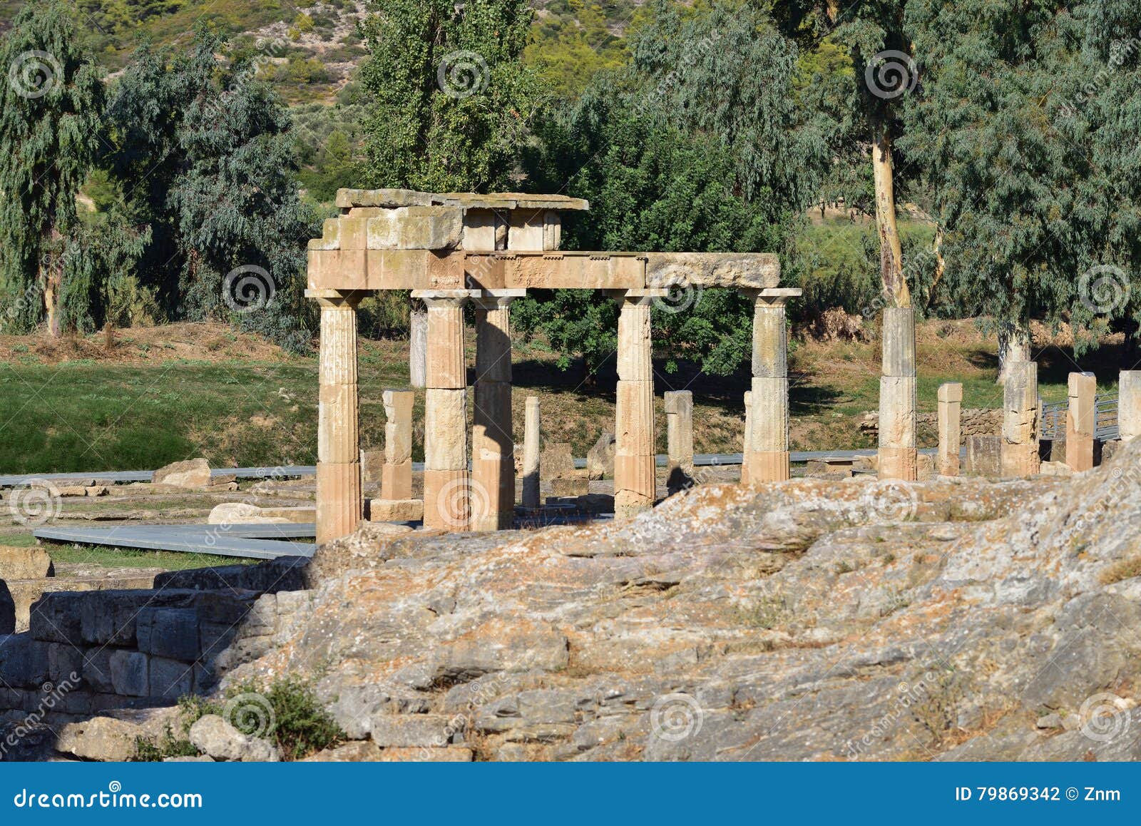 Artemis of Vravrona Temple, Greece Stock Photo - Image of athens ...