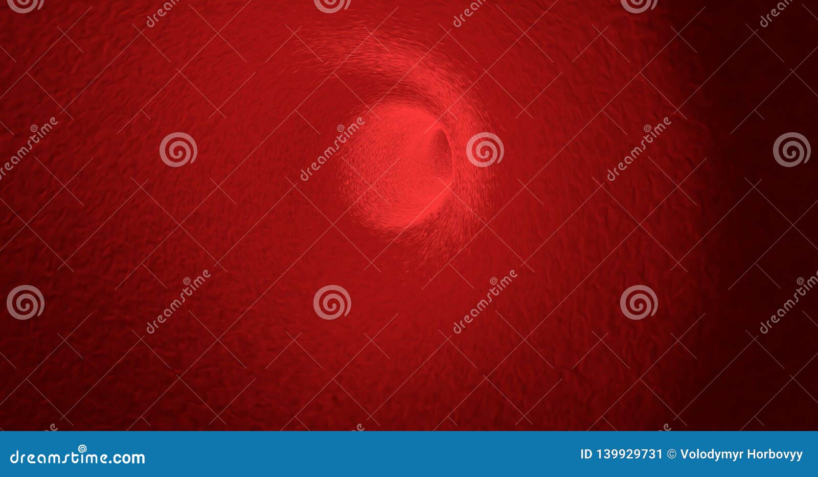 Artery View from the Inside. 3D Render Stock Illustration ...