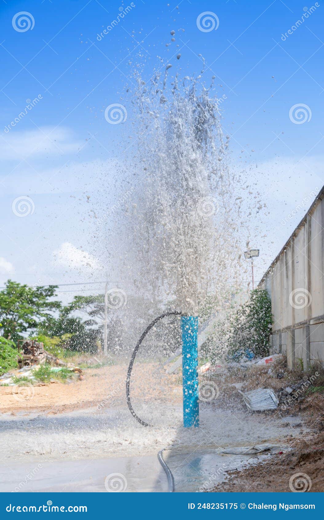 An Artesian Well Drilling Plant To Bring Water To Use Stock Image ...