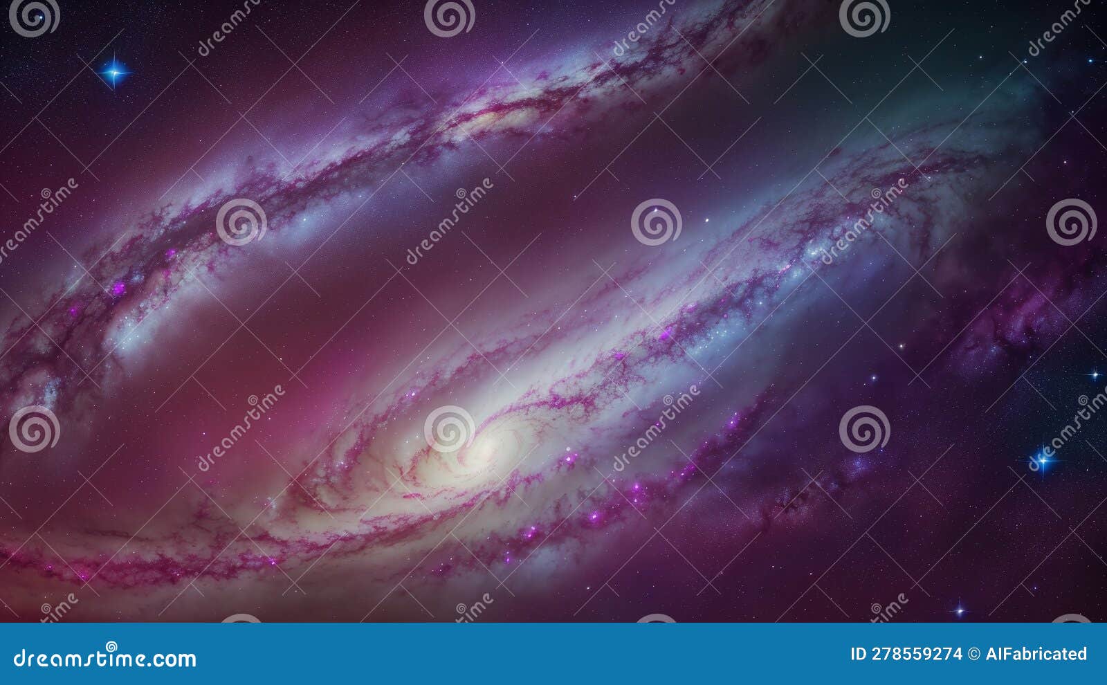 An Artful Depiction of an Expressive and Unique Spiral Galaxy AI ...