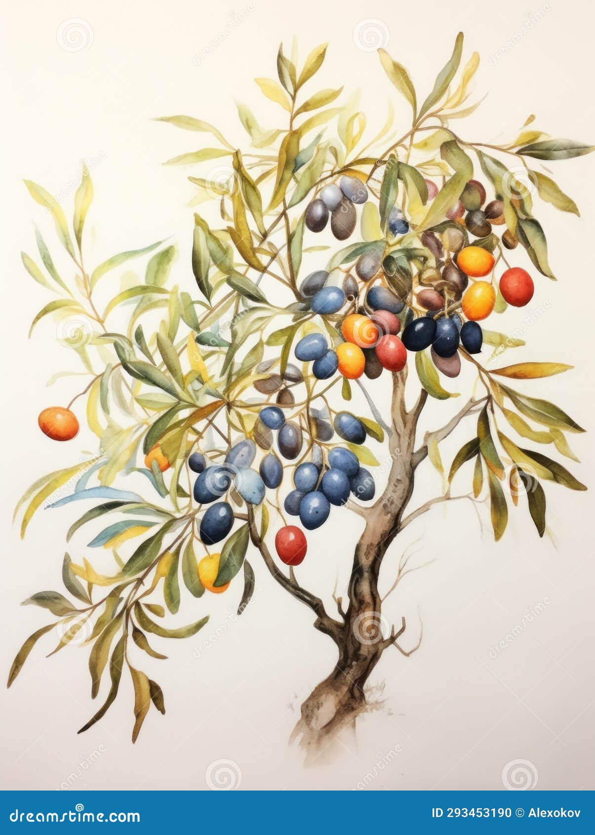 Artful Watercolor Sloth Hanging Lazily Smiling On White Background AI ...