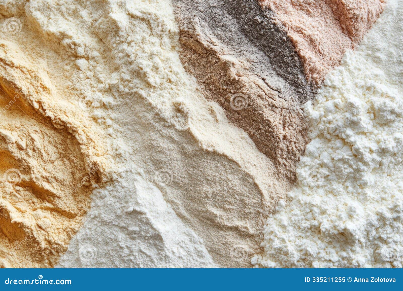 Artfully Arranged Flour Types for Culinary Inspiration and Baking Ideas ...
