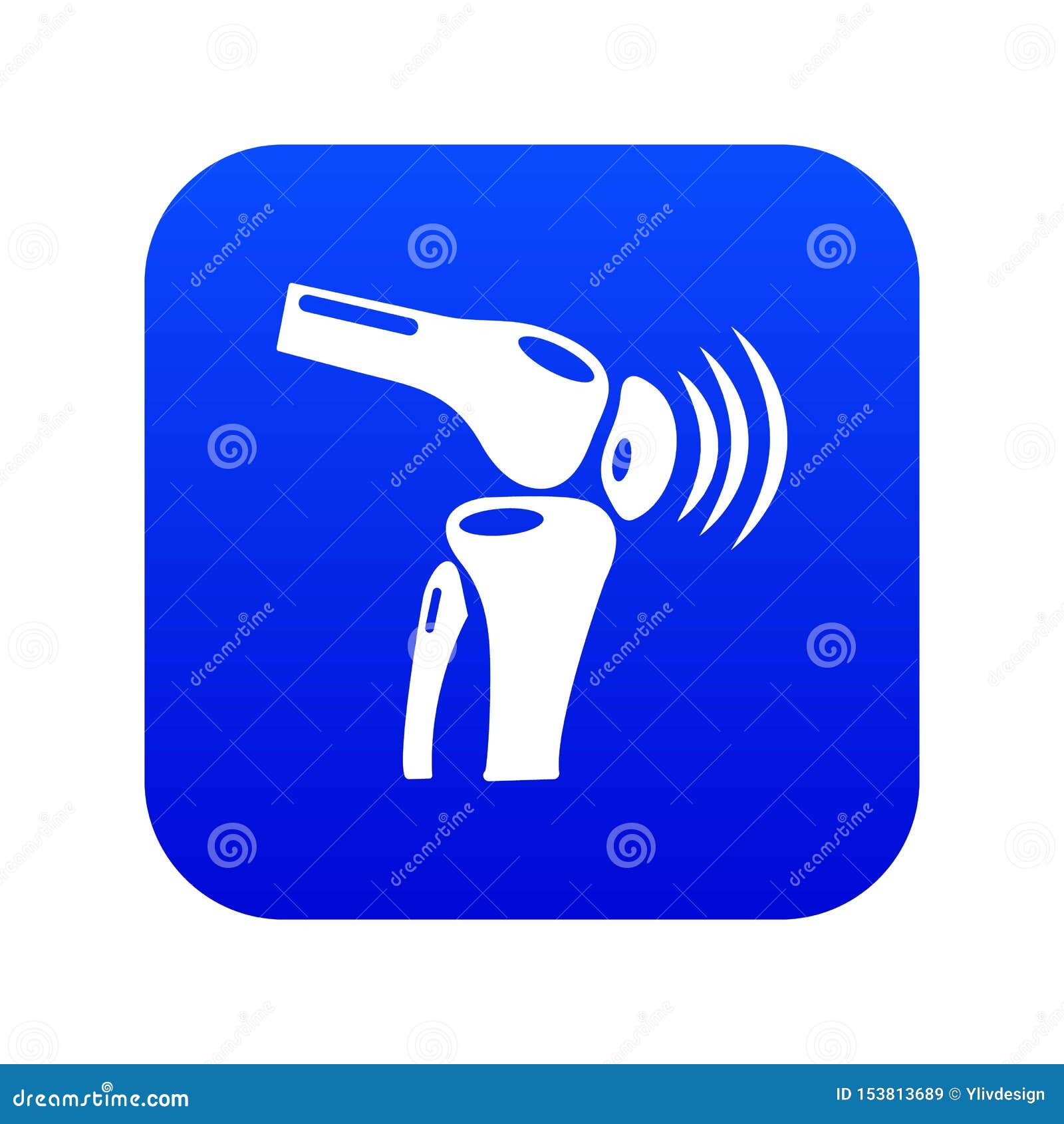 Arthrit of Knee Icon, Simple Style. Stock Vector - Illustration of knee ...