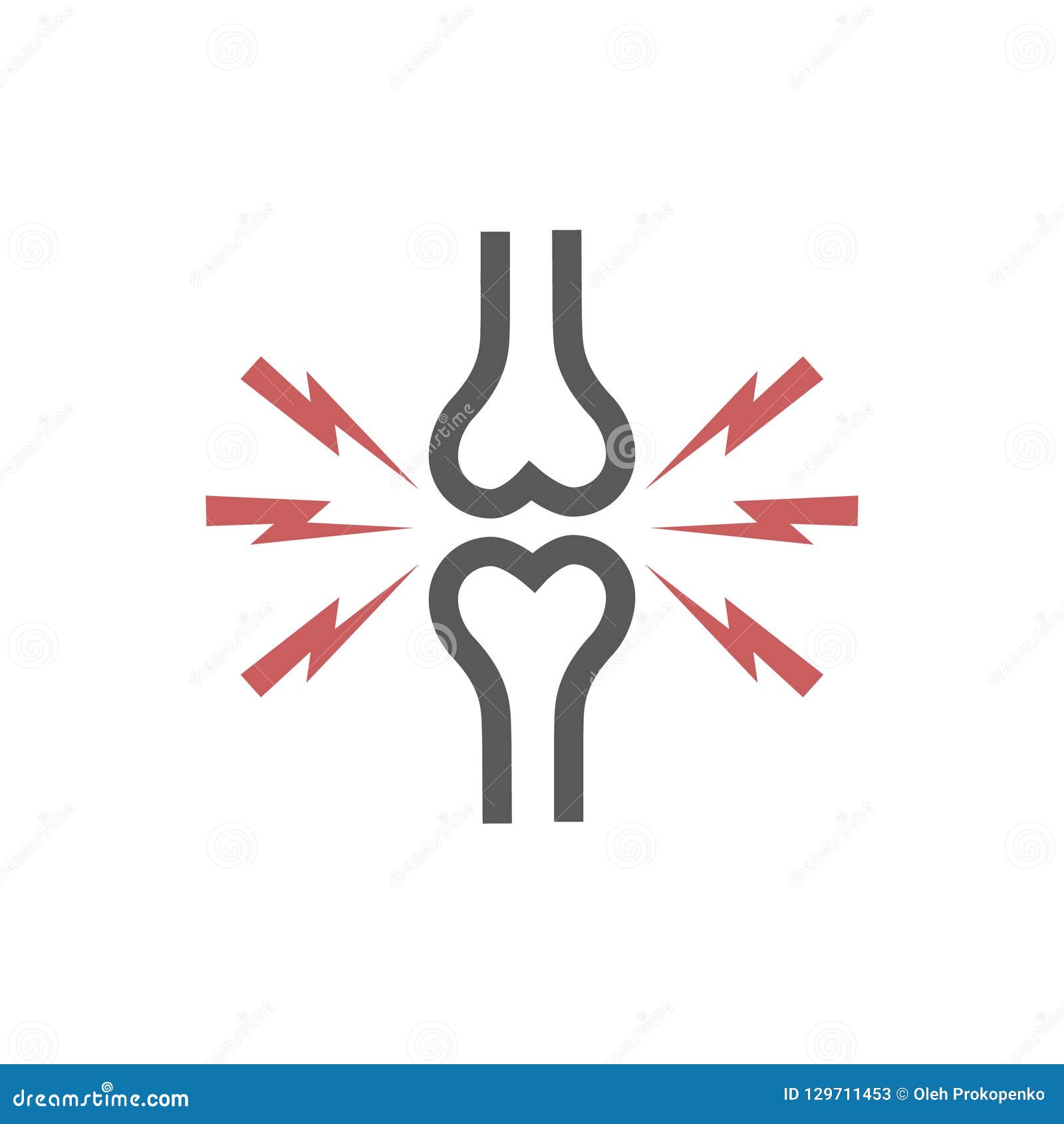 Arthritis Line Icon. Joint Pain. Vector Sign for Web Graphic. Stock ...