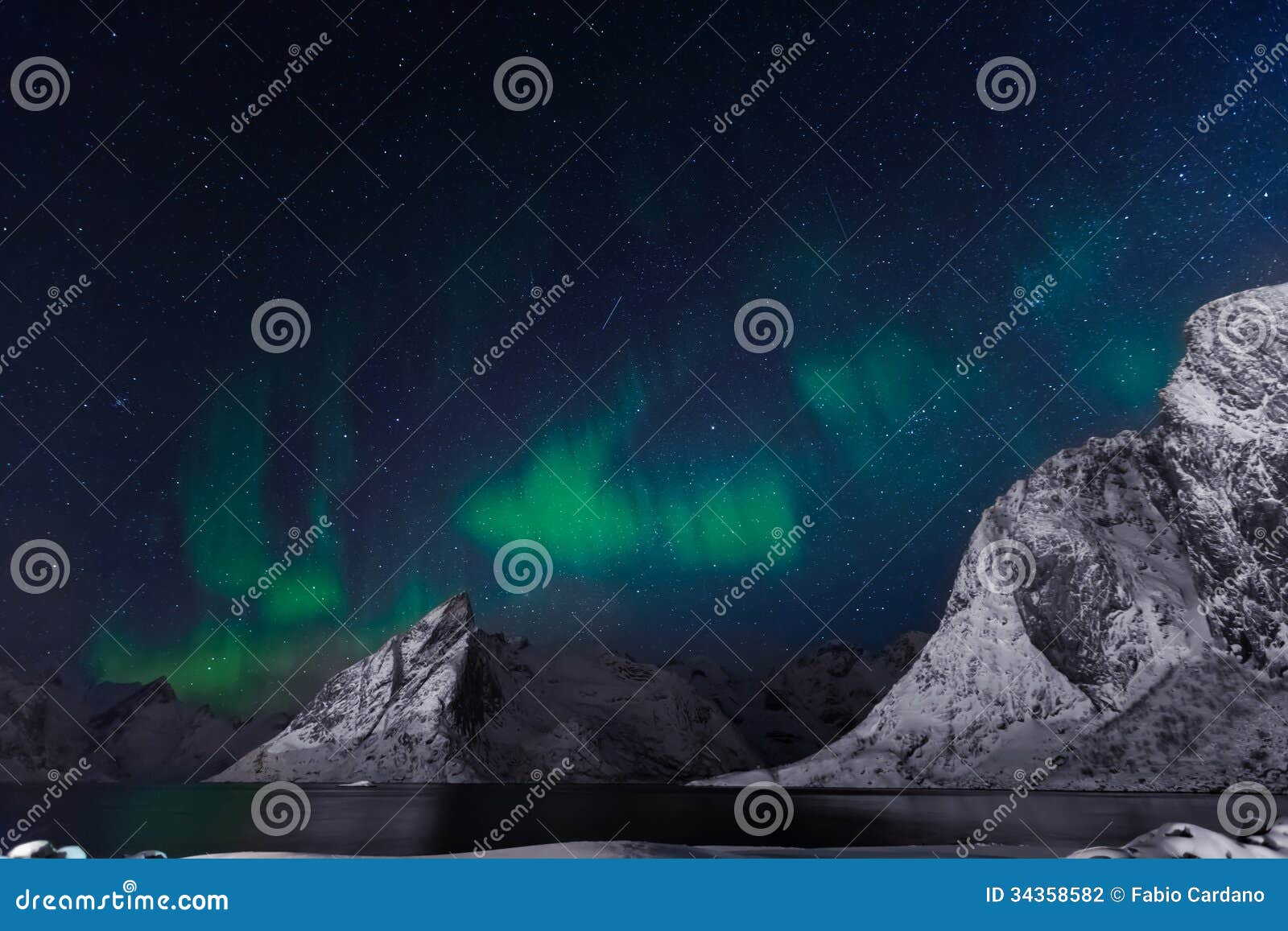 Artic night stock photo. Image of galaxy, green, amazing - 34358582