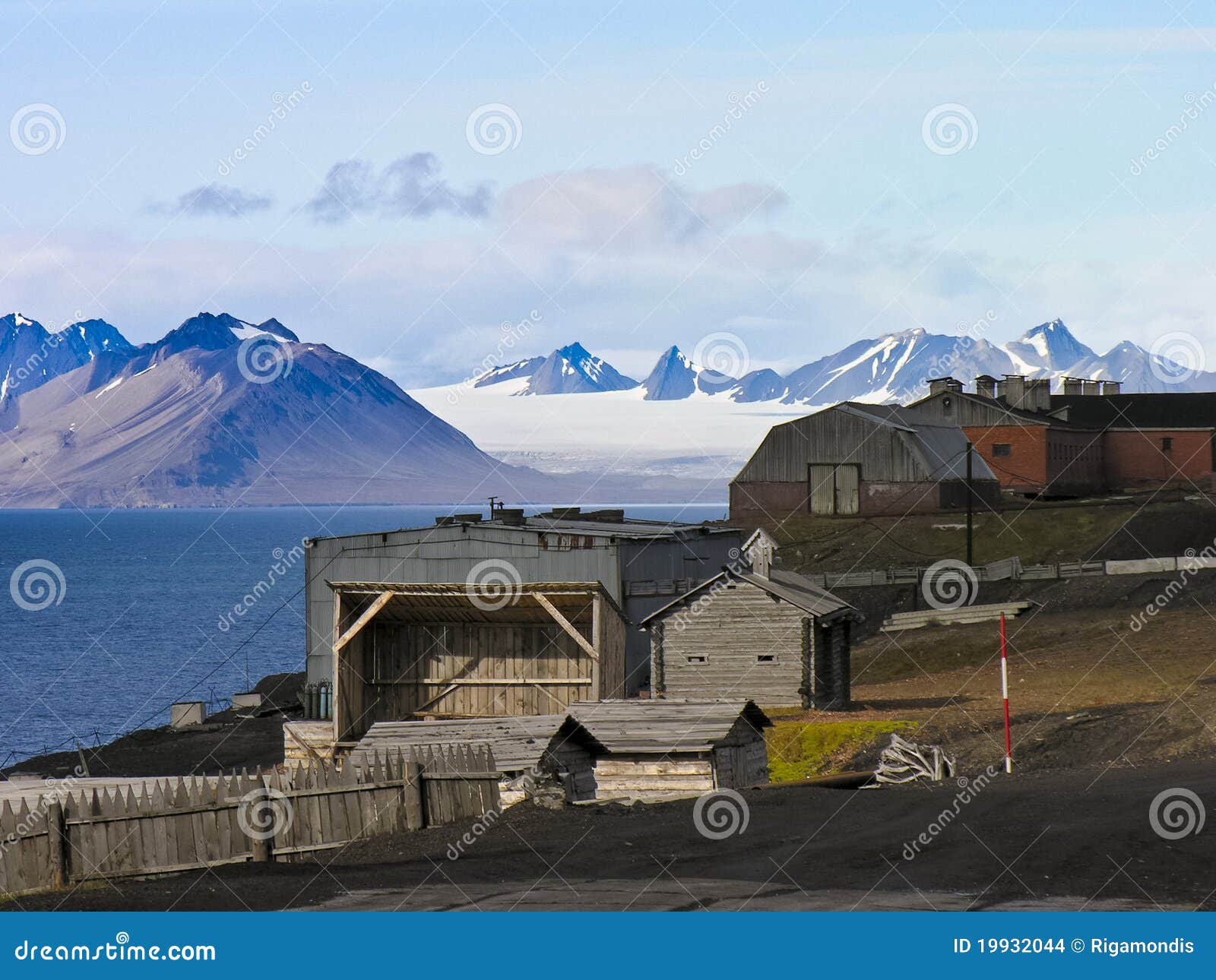 Artic Rural Housing Landscape Stock Photo - Image of environment ...