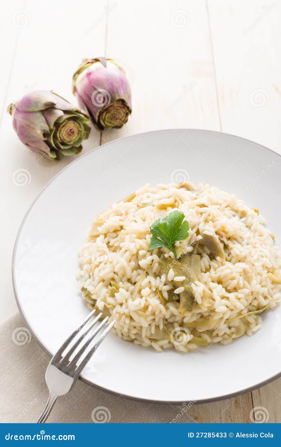 Artichoke Risotto stock image. Image of nutritious, healthy - 27285433