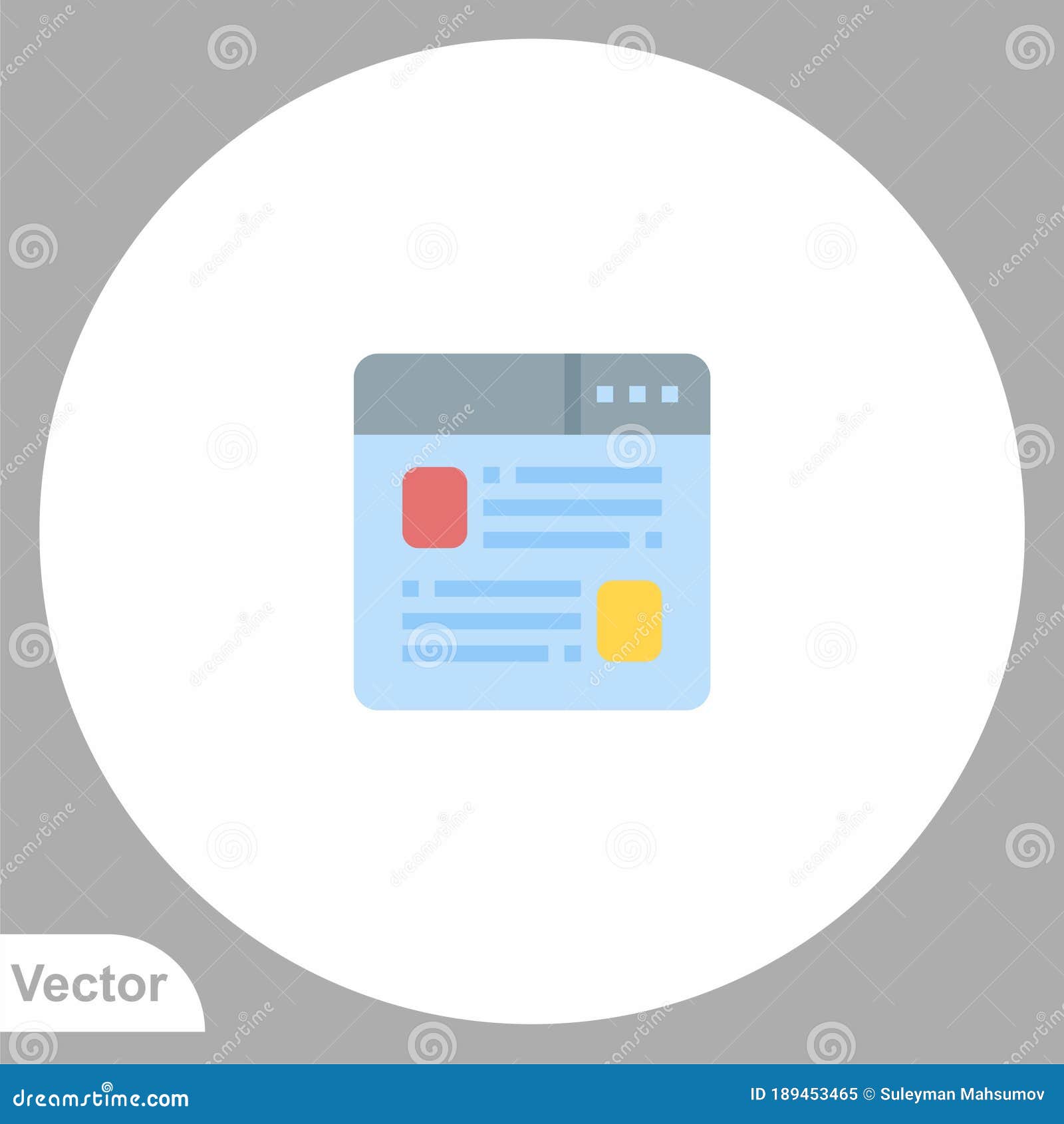 Article Vector Icon Sign Symbol Stock Vector - Illustration of ...