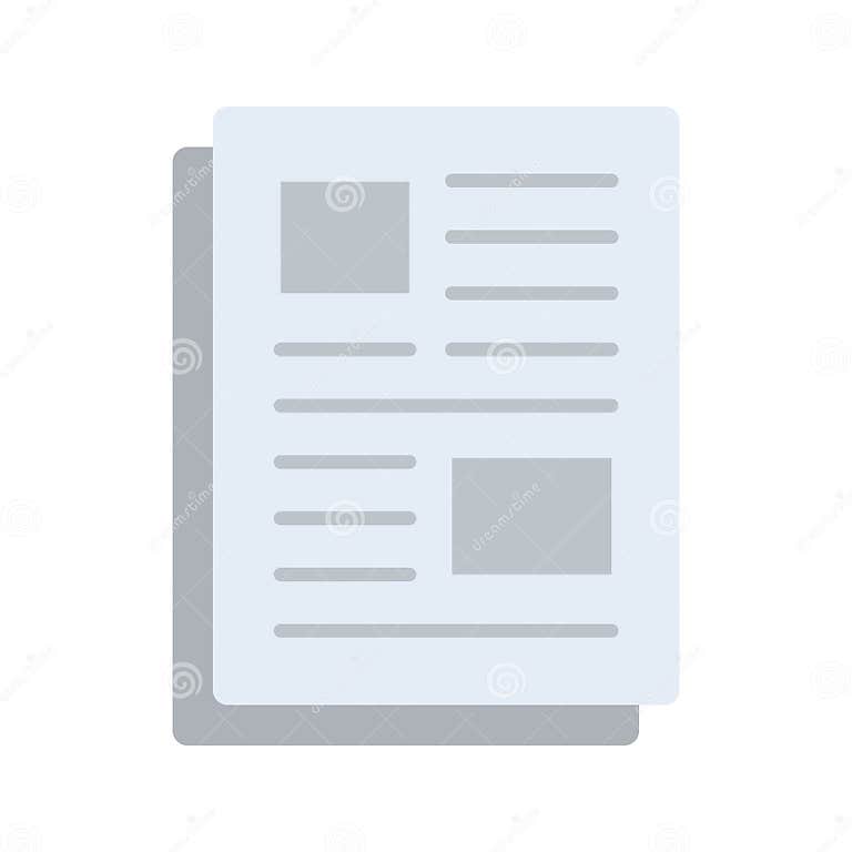 Article icon vector image. stock vector. Illustration of page - 279596689