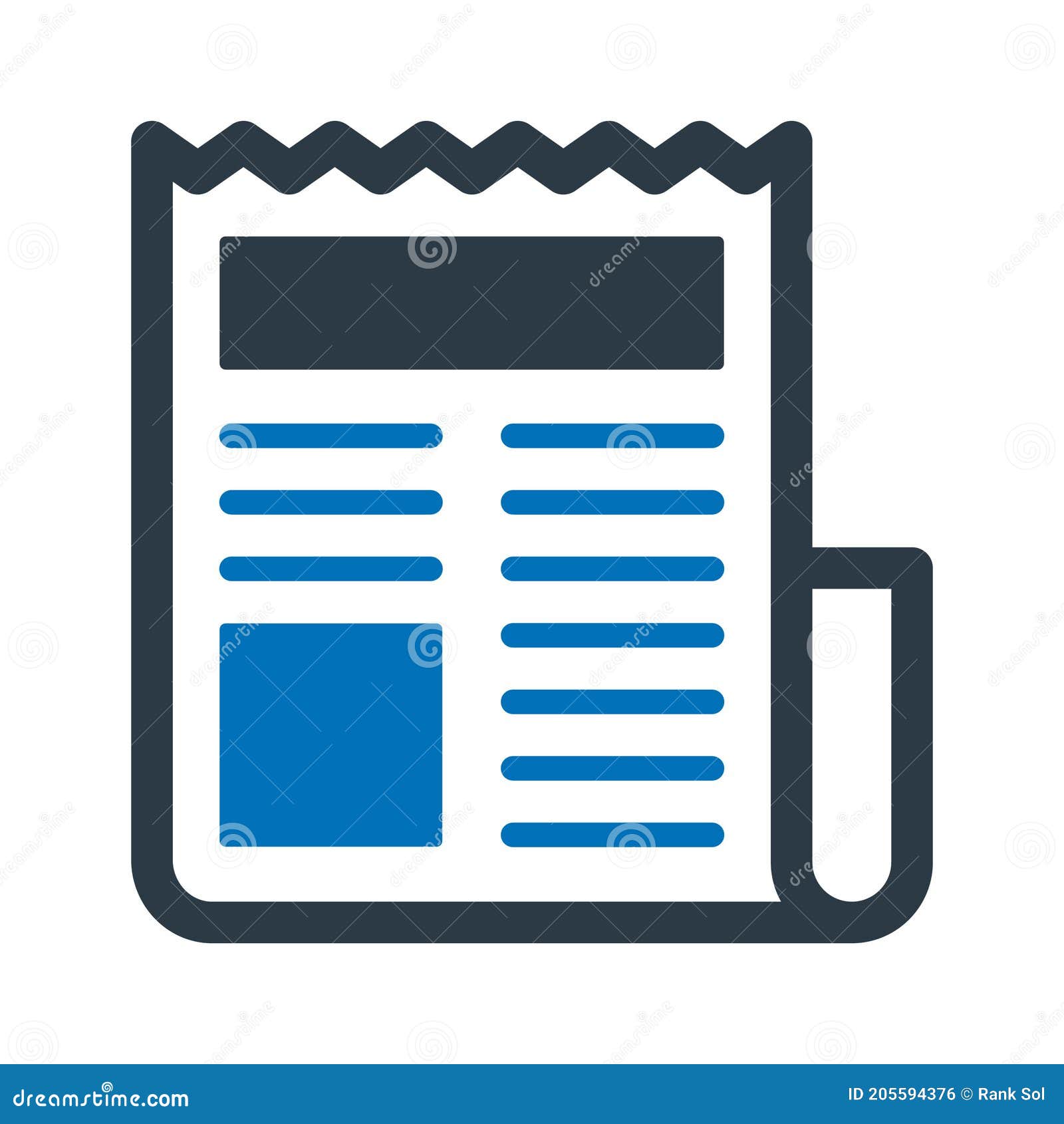 Article, Journal Vector Icon Which Can Easily Modify Stock Vector ...