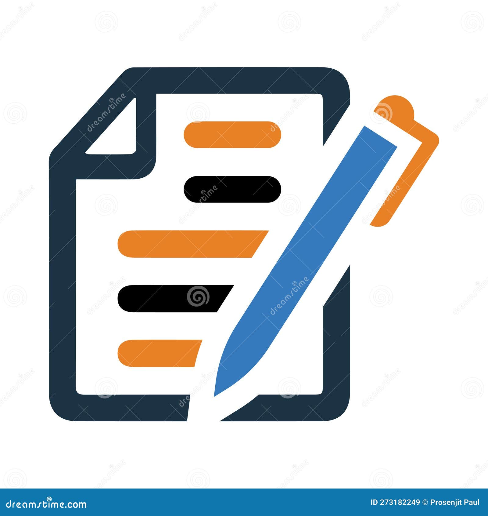 Article, Pen, Note, Report, Article Writing Icon Stock Vector ...