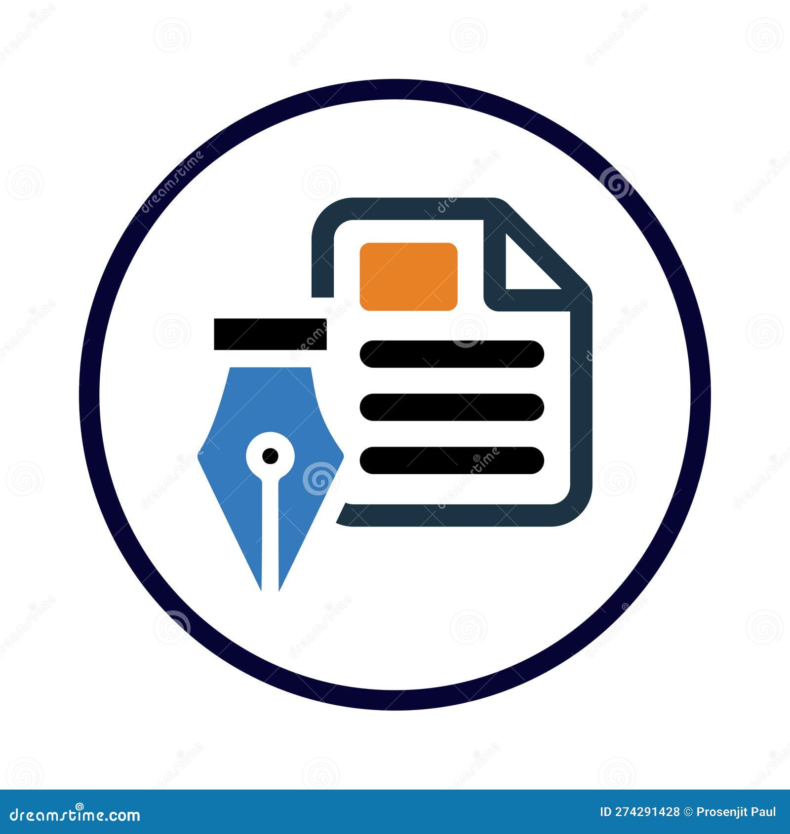 Article, Report, Pen, Article Submission Icon Stock Vector ...