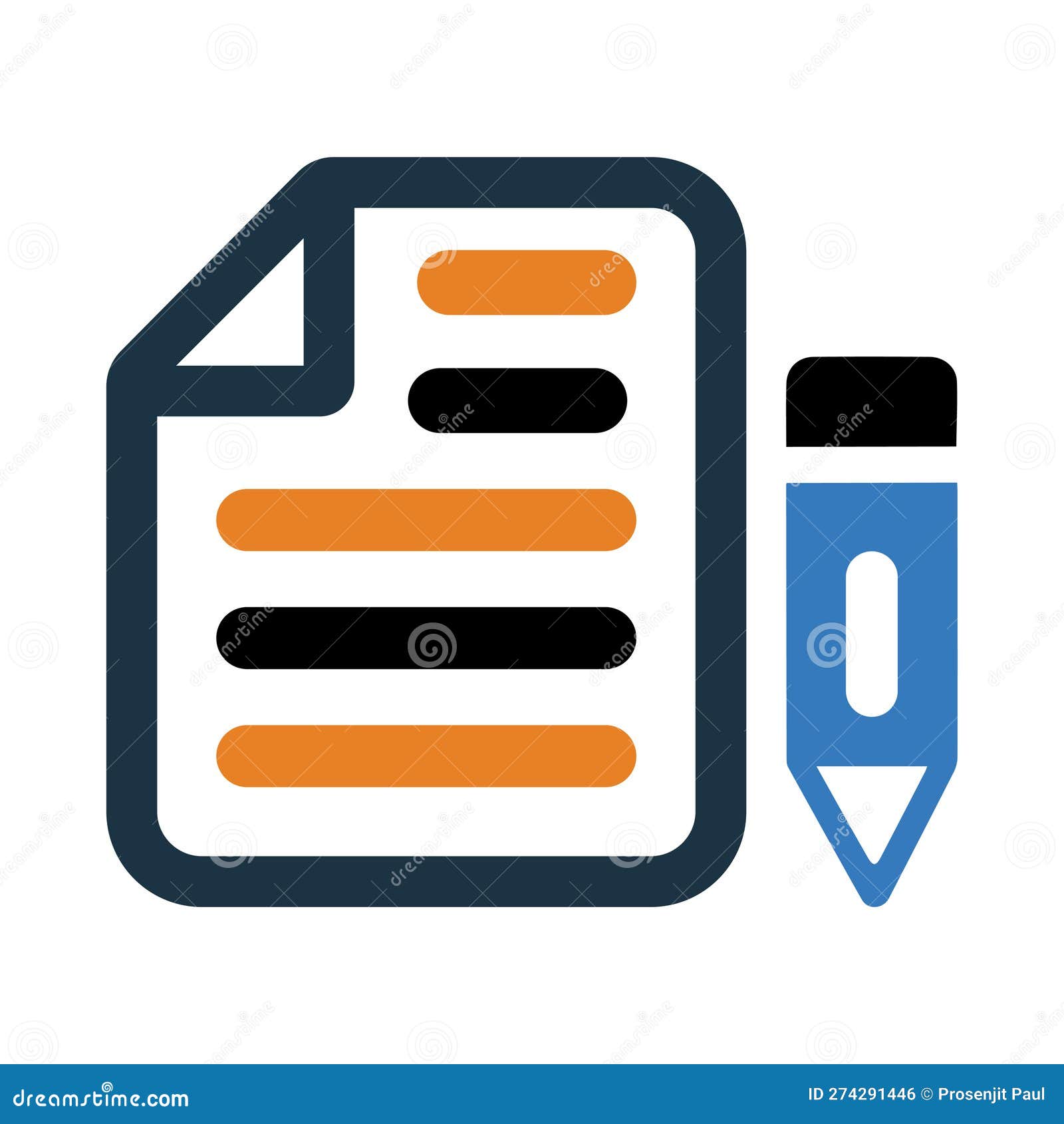Article, Report, Pen, Article Submission Icon Stock Illustration ...