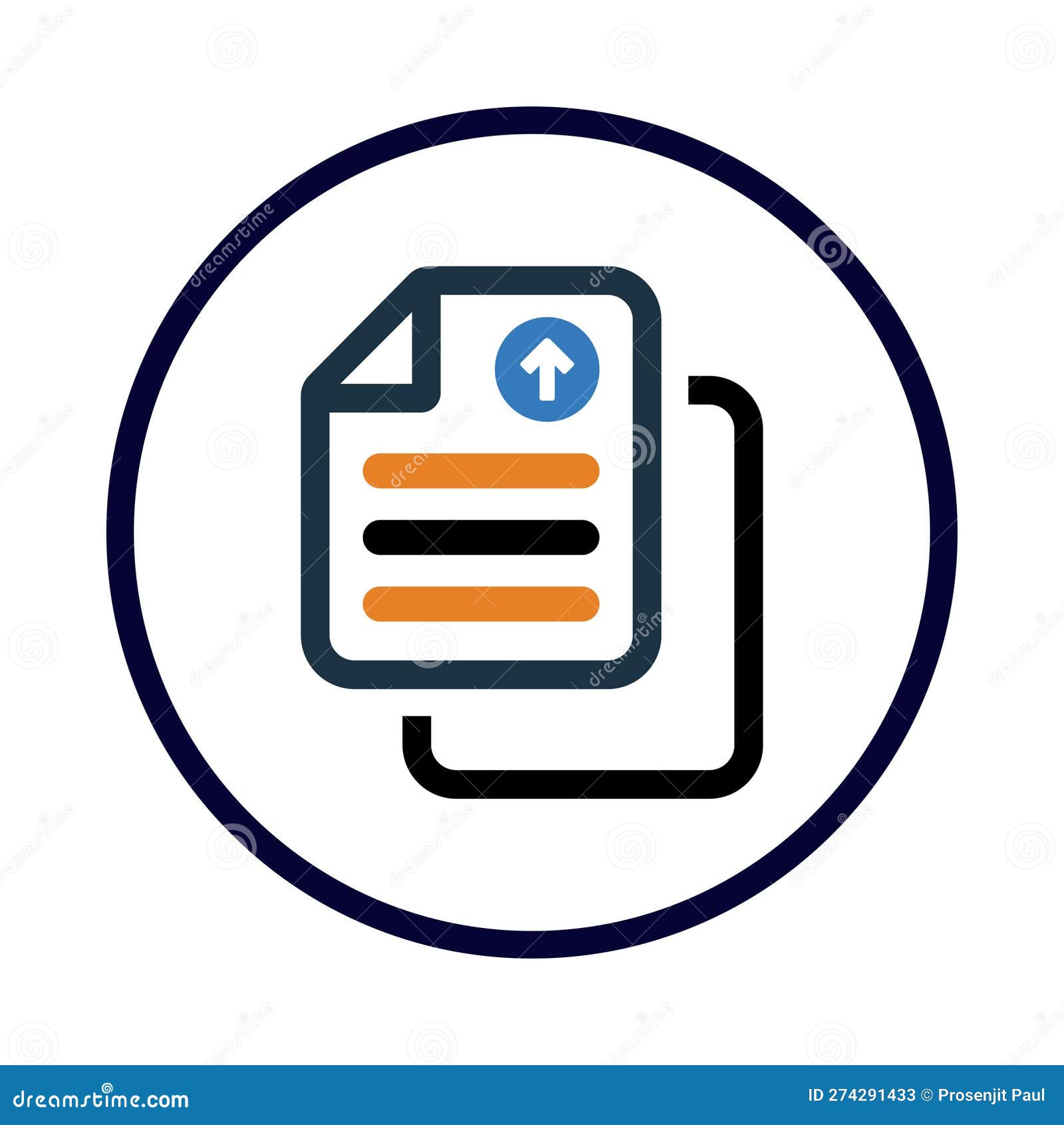 Article, Report, Upload, Article Upload Icon Stock Vector ...