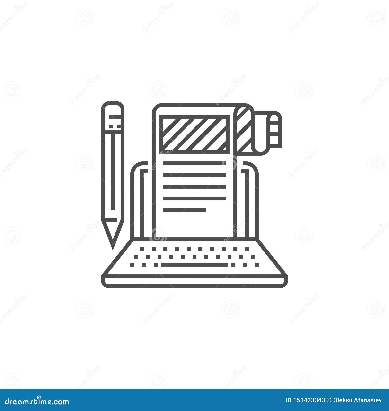 Article Submission Icon stock vector. Illustration of computer - 151423343