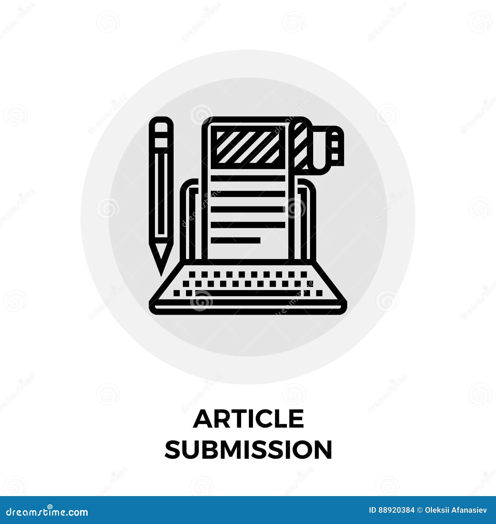 Article Submission Icon Vector. | CartoonDealer.com #197765281