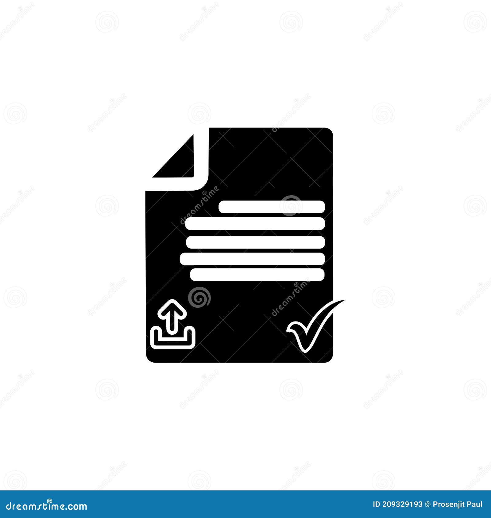 Article Submission Upload Success Icon Stock Vector - Illustration of ...