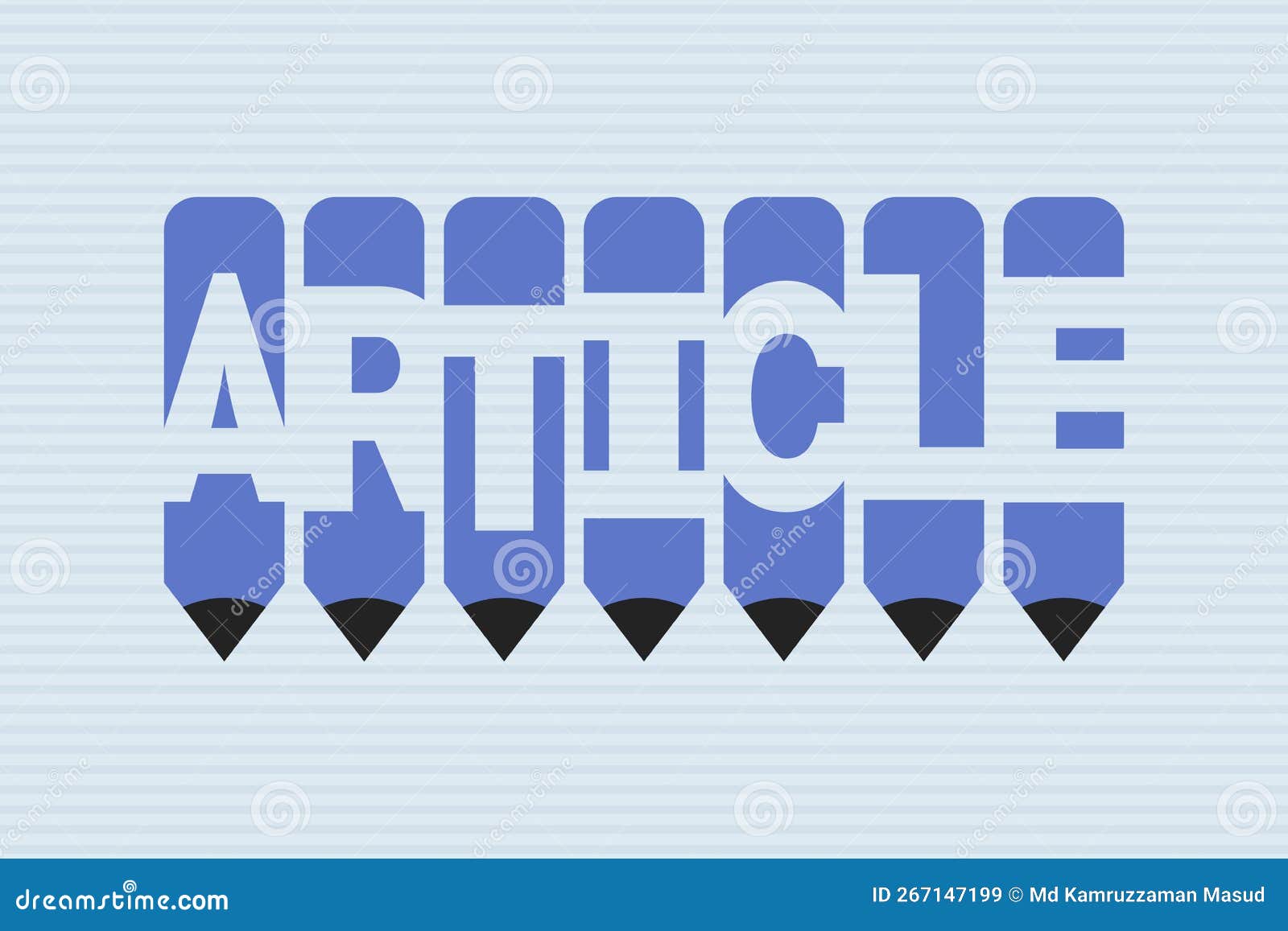 Article Text with Pen Symbol Creative Ideas Design, Vector Illustration ...