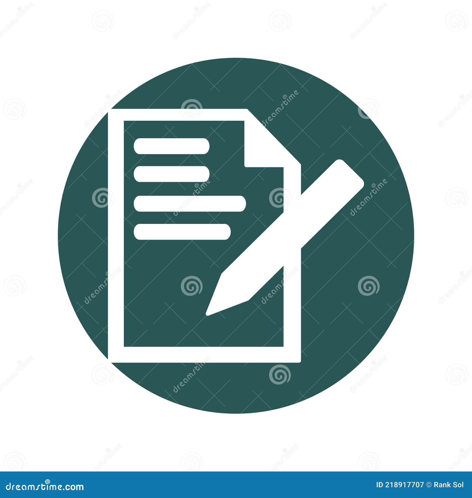 Writing Vector Icon. Notes Illustration Sign. Writer Symbol. Notice ...