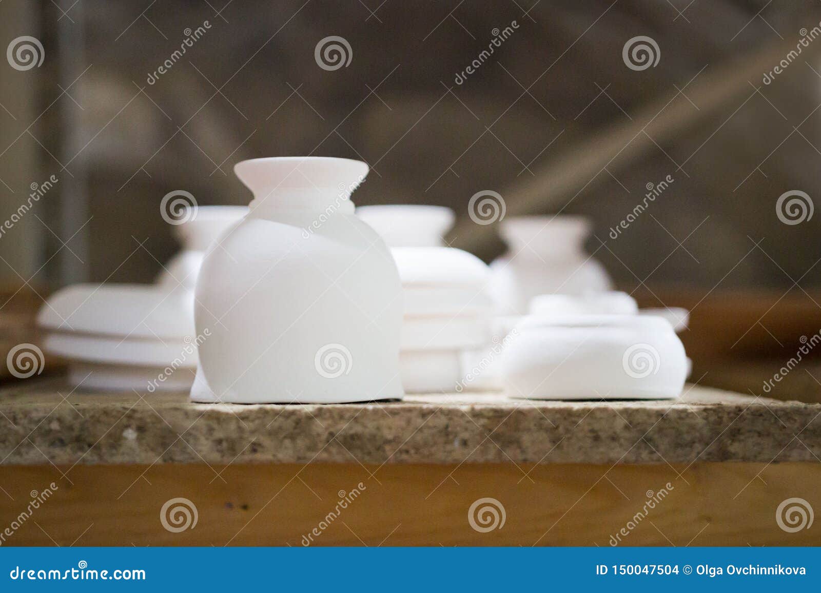 Articles of Clay Made by Slip Forming Using Plaster Molds a Master with ...