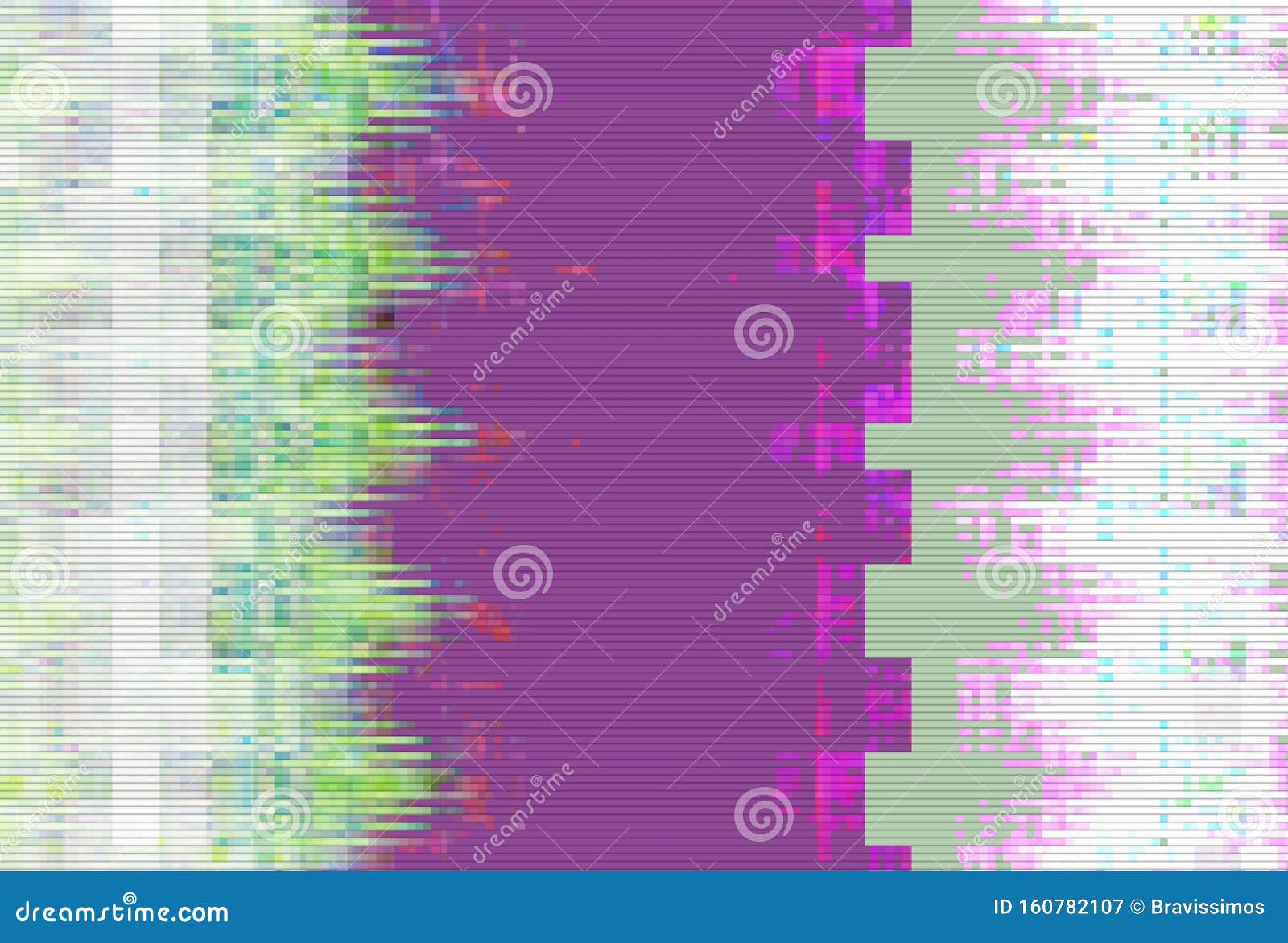Artifact Purple Technology Vhs Glitch, Distortion Stock Illustration ...