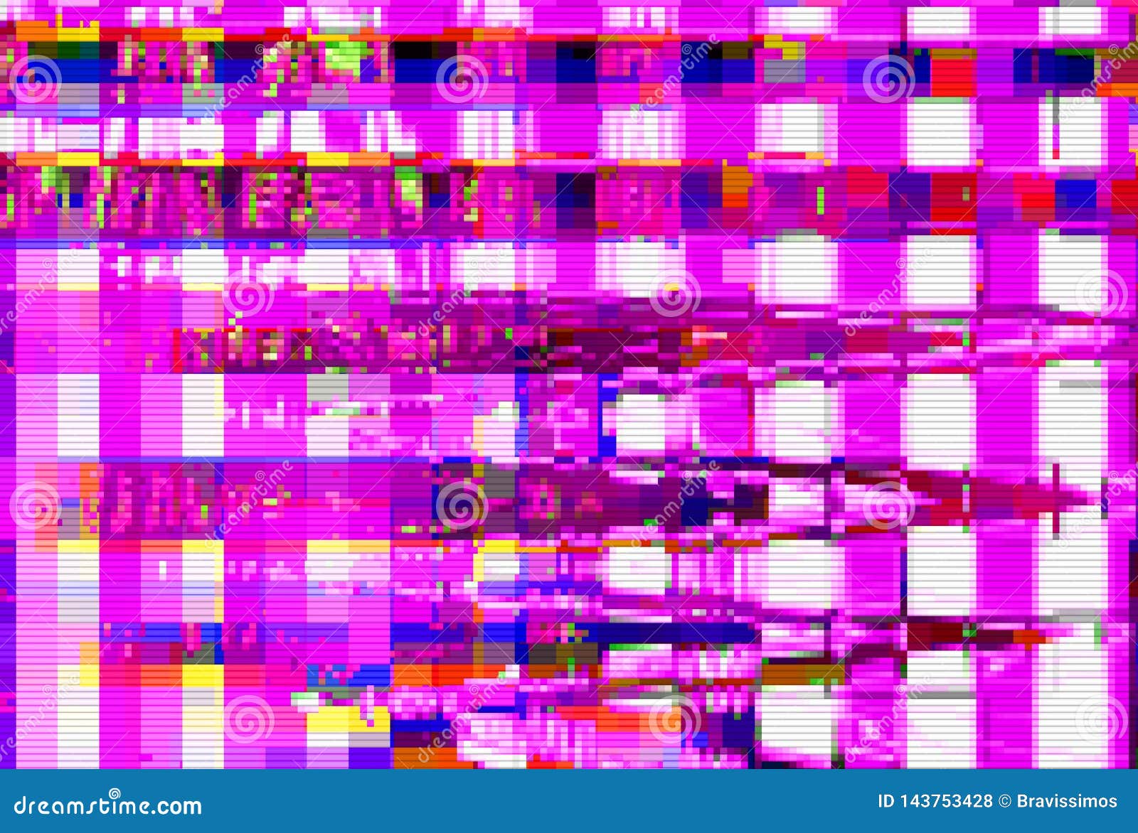 Artifact Purple Technology Vhs Glitch, Interference Stock Illustration ...