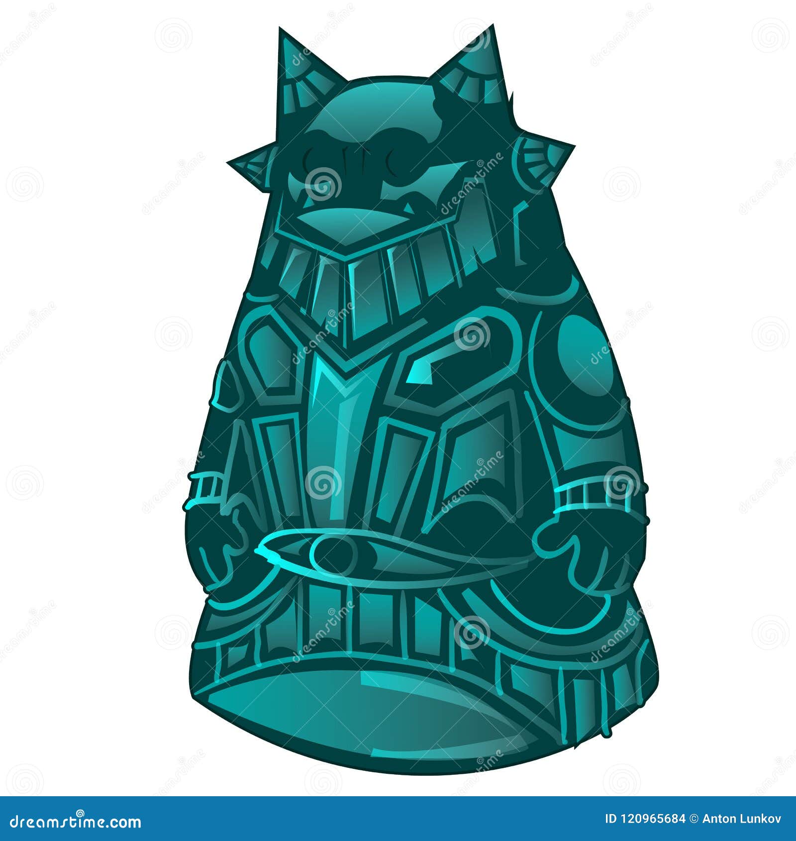 The Artifact In The Shape Of A Fish With Glowing Runes Isolated On ...