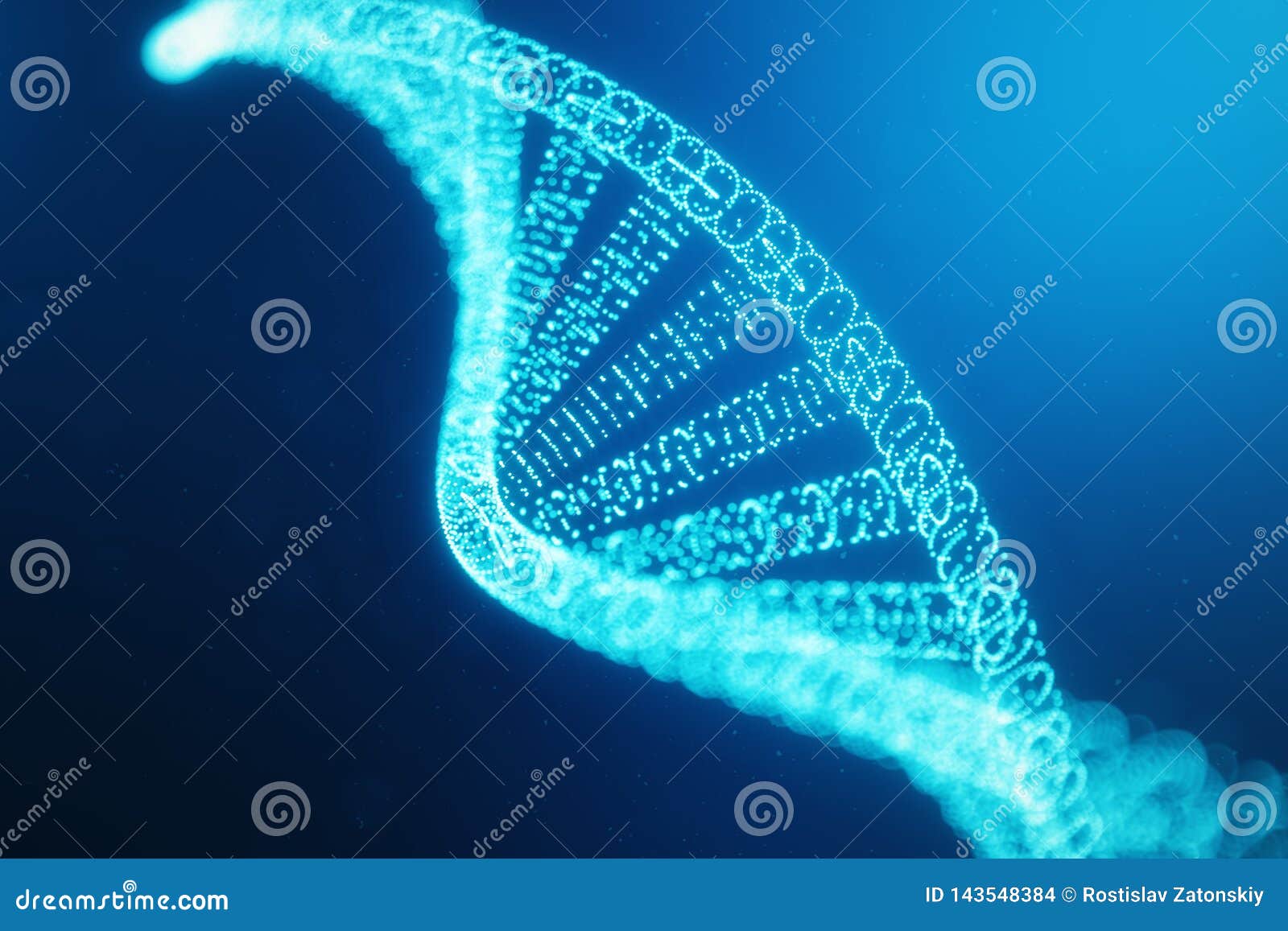 Artifical Intelegence DNA Molecule. Concept Digital Code Genome Stock ...