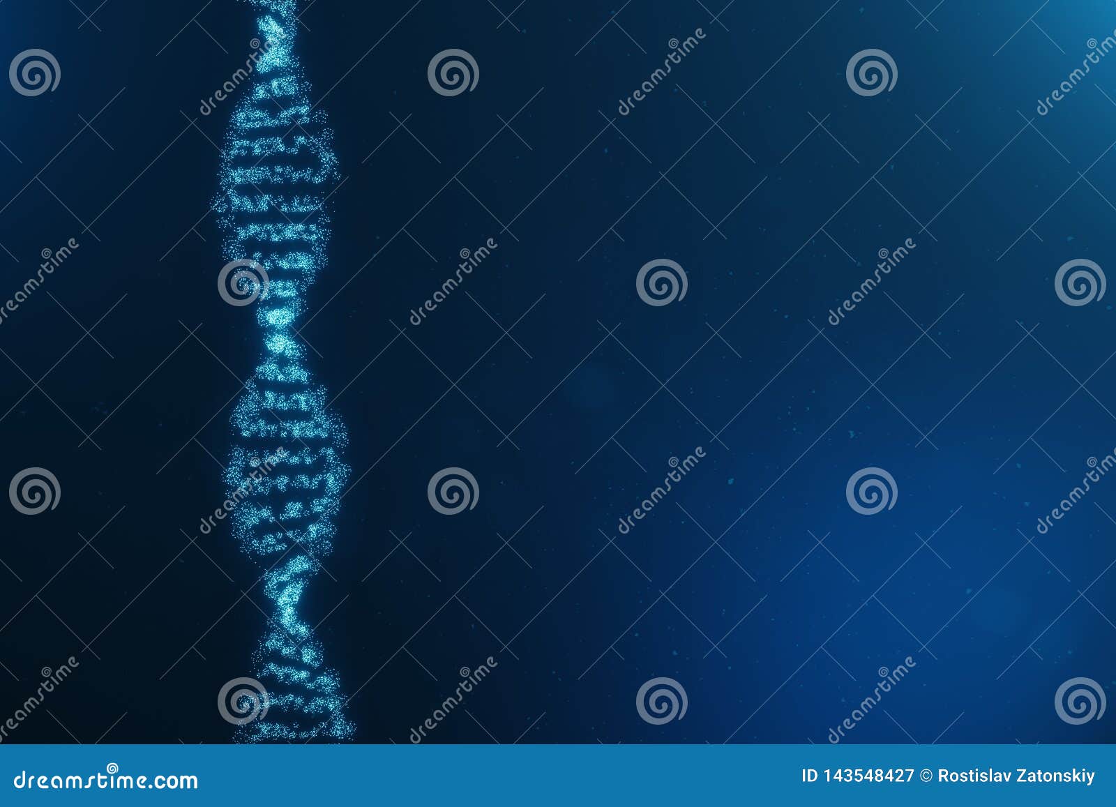 Artifical Intelegence DNA Molecule. DNA is Converted into a Digital ...