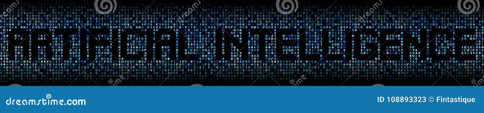 Artifical Intelligence Text Over Hex Code Illustration Stock ...