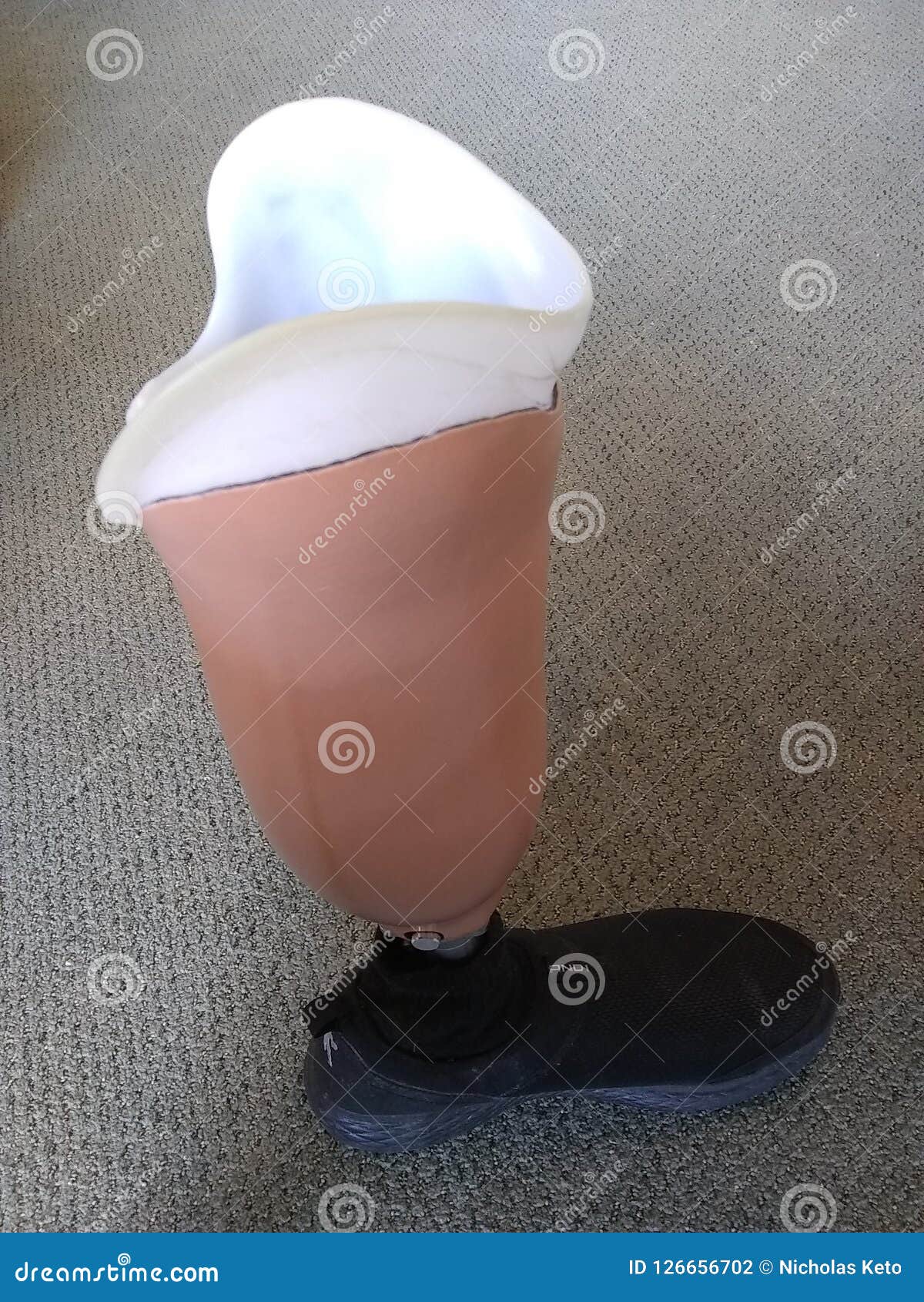 Artifical Leg Shell with Insert and Shoe Editorial Photography - Image ...