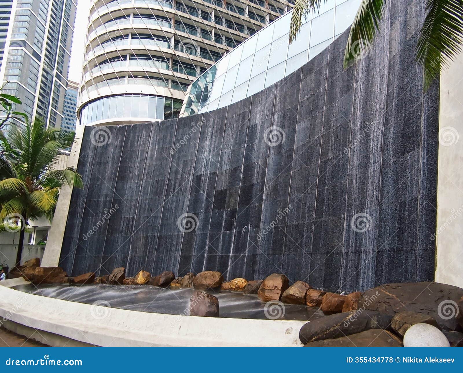 Artifical Waterfall in Colombo Stock Photo - Image of colombo, landmark ...
