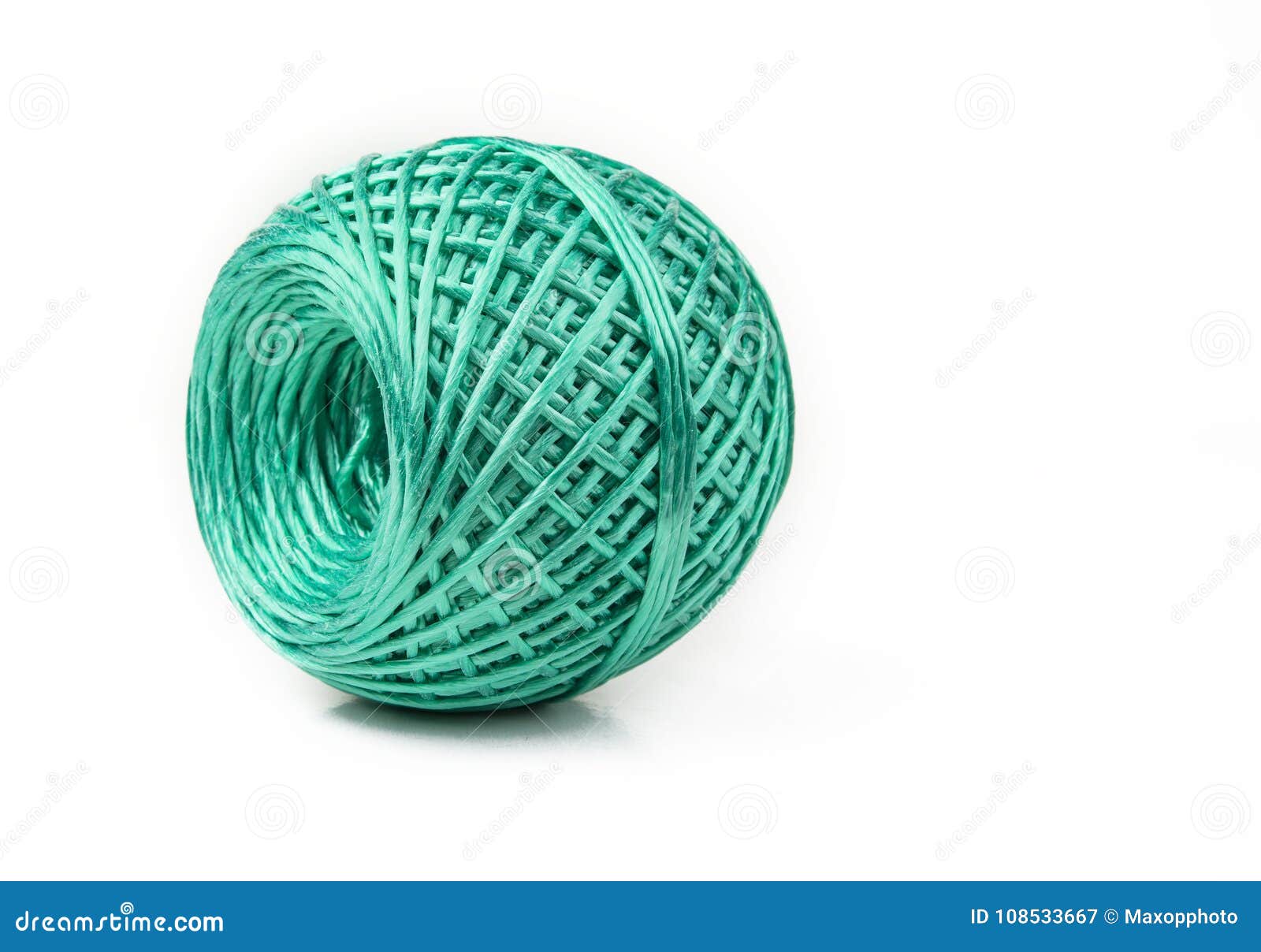Artificial Ball of Nylon String for Household on White Stock Image ...