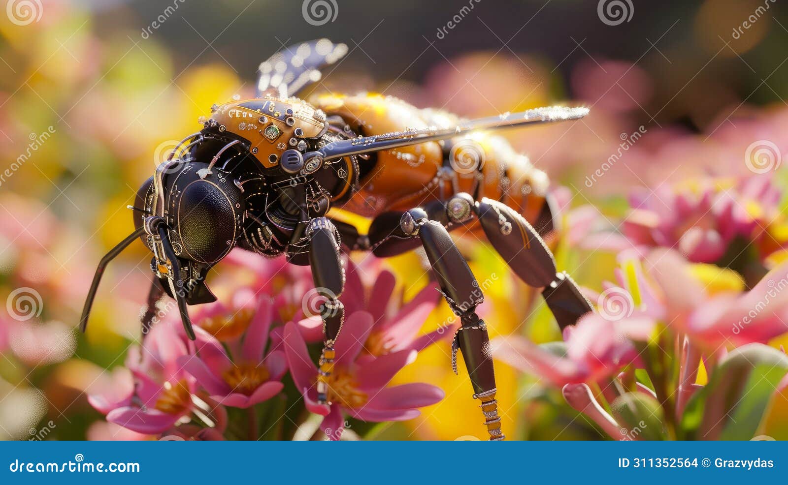 An Artificial Bee Robot Replacing Real Bees in the Process of Gathering ...