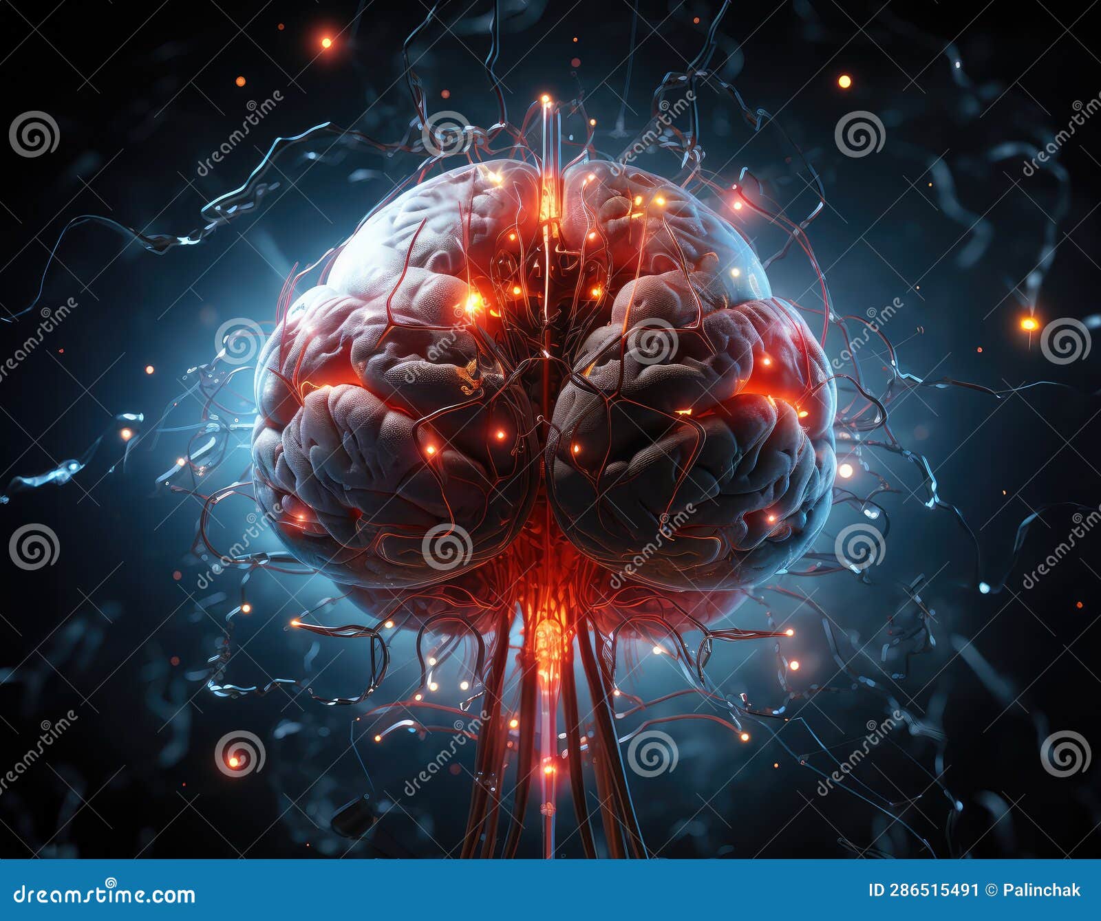 Artificial Brain As Element of Artificial Intelligence System Stock ...