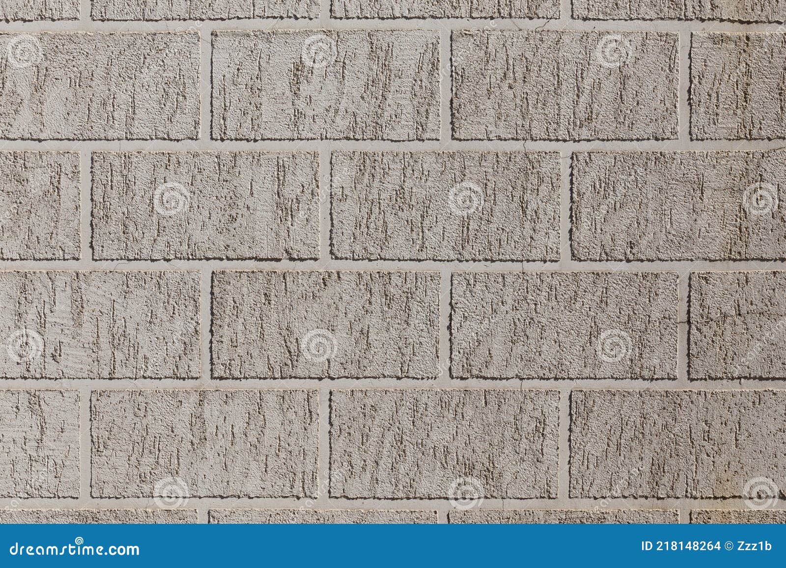 Artificial Brick-like Pattern Embossed in Flat Plaster Surface Stock ...