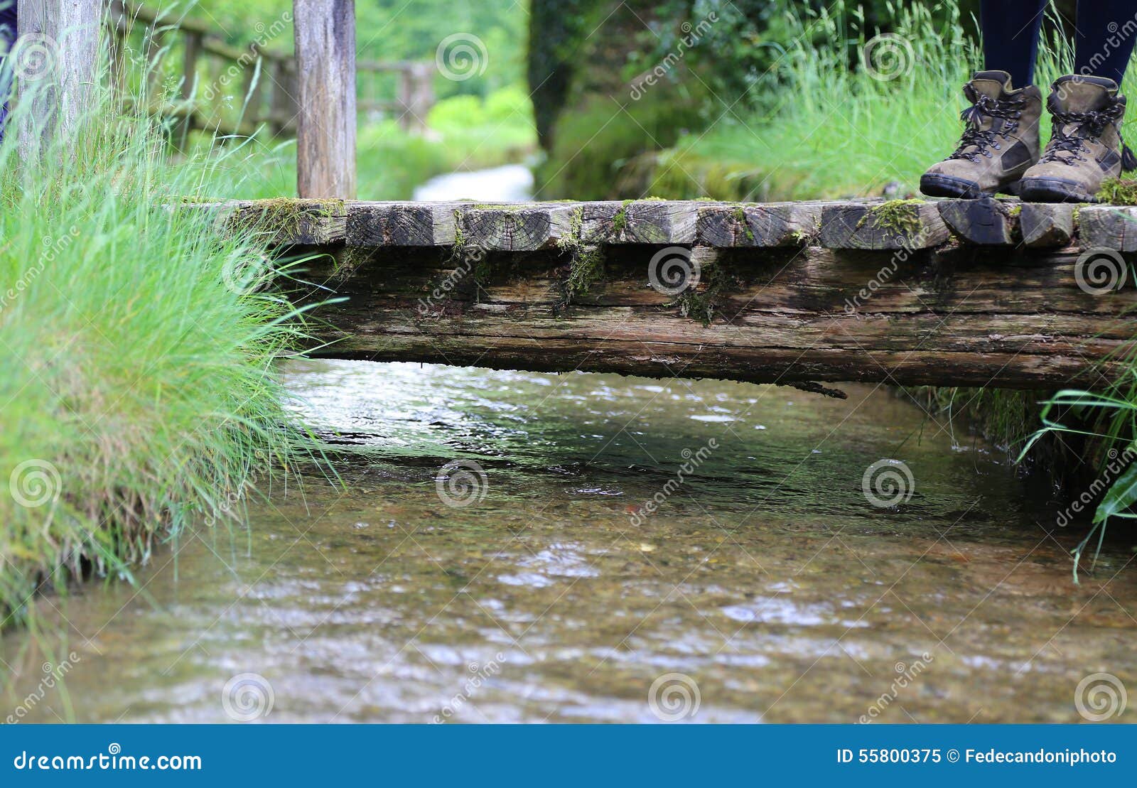 Artificial Canal Water for Irrigation of Farm Fields Stock Image ...