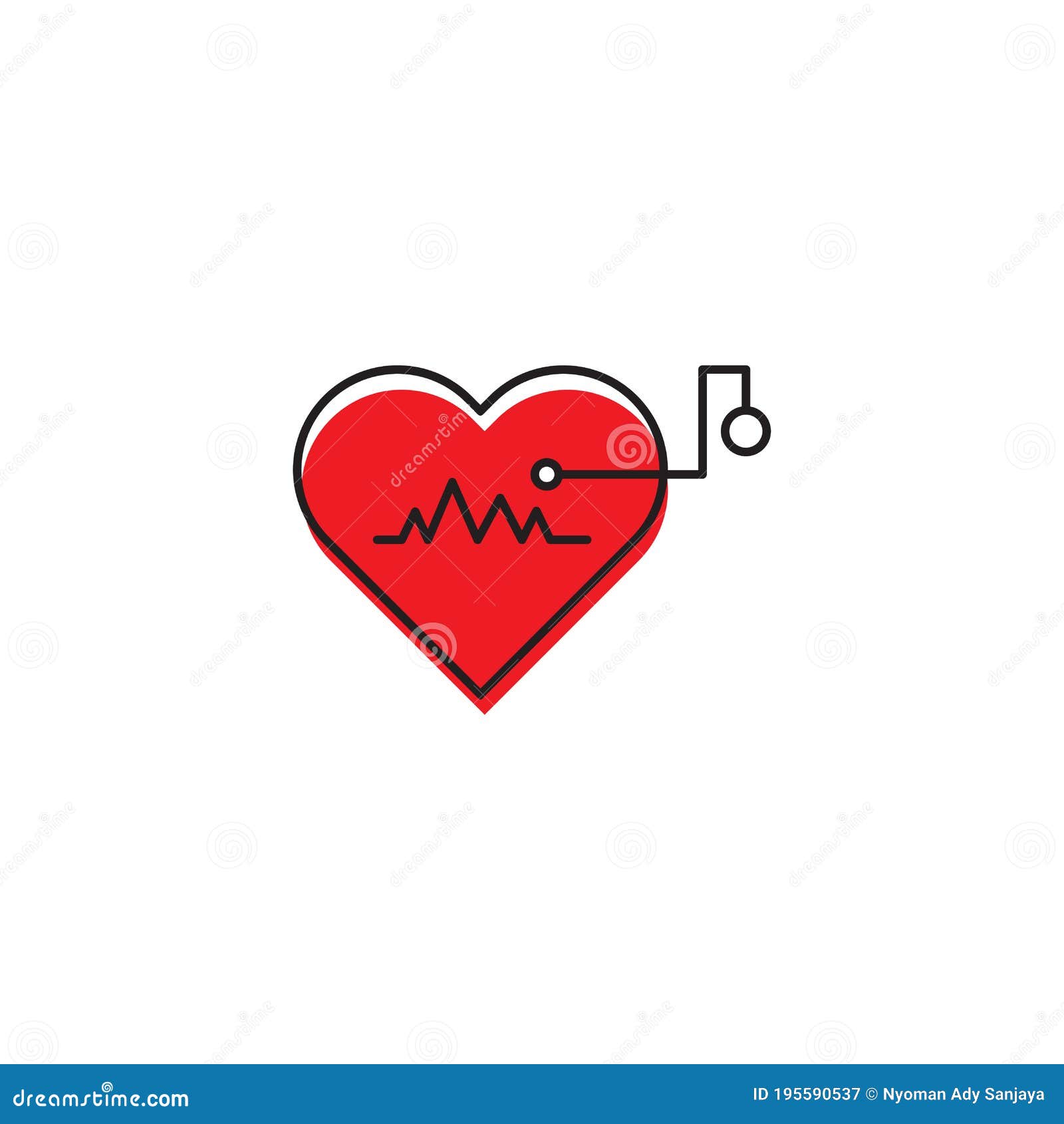 Pacemaker Isolated On White Background. Cardio Concept. Cartoon Vector ...