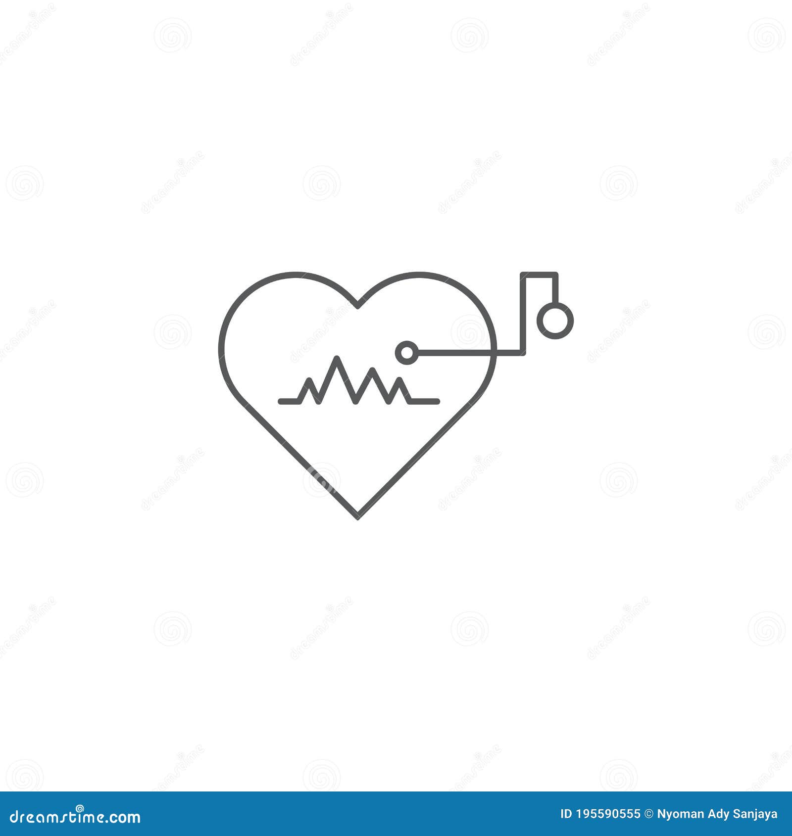 Artificial Cardiac Pacemaker Vector Icon Concept, Isolated on White ...