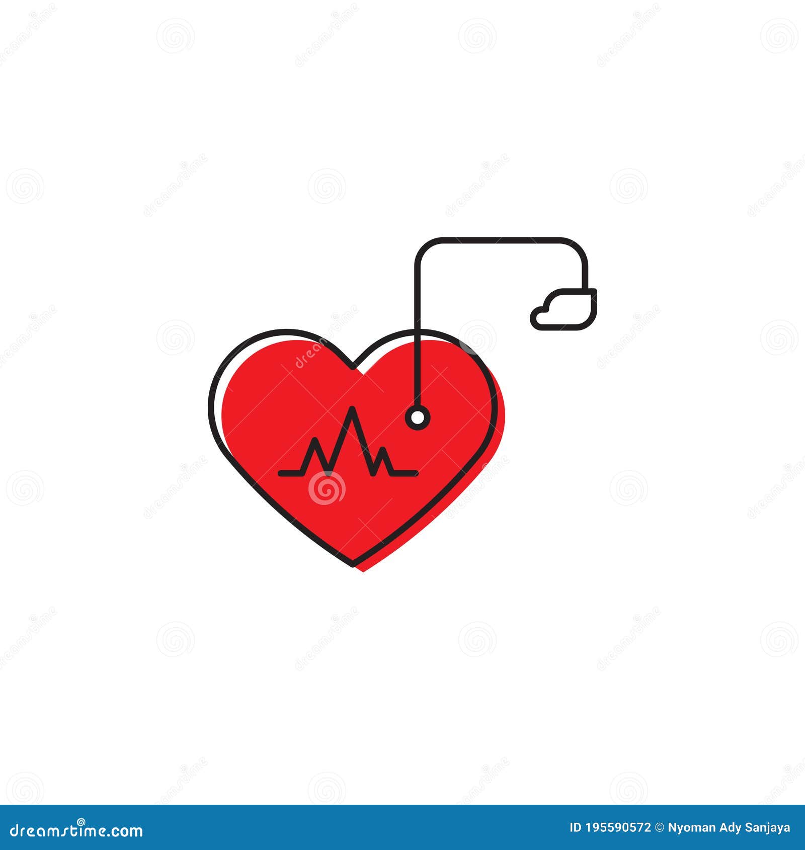 Pacemaker Isolated On White Background. Cardio Concept. Cartoon Vector ...