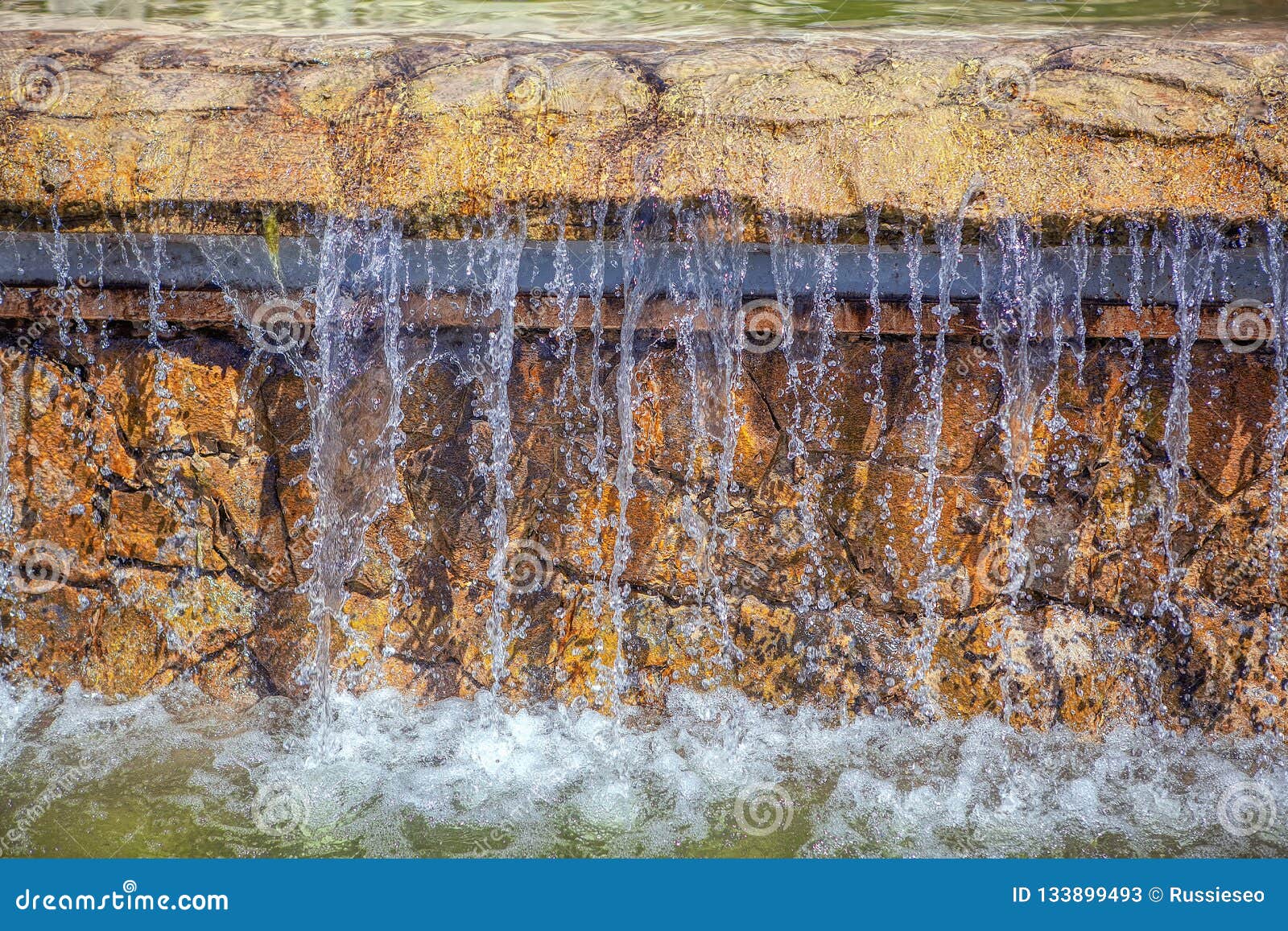 Artificial cascade stock image. Image of decorative - 133899493