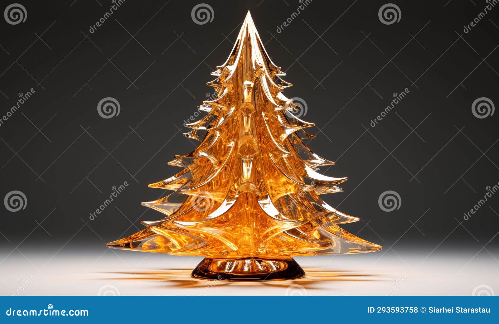 Artificial Christmas Tree Made of Epoxy Resin Stock Illustration ...